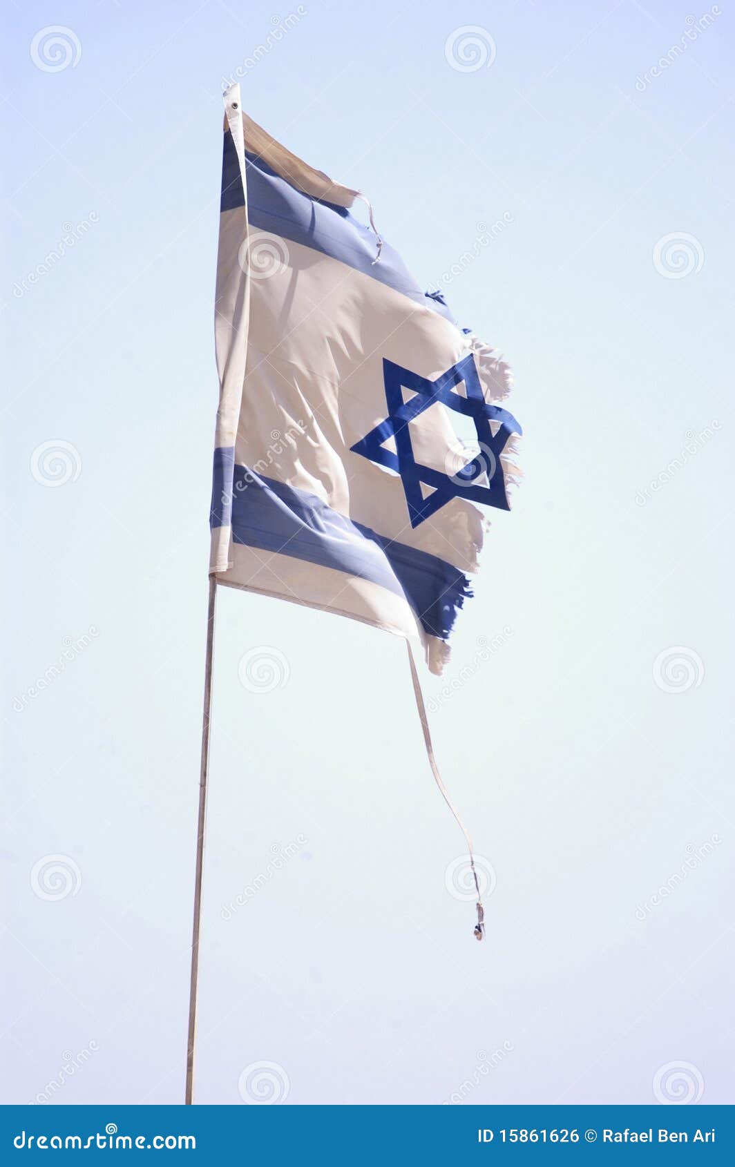 Israeli Flag Western Western` Wailing` Wall Of Ancient Temple Jerusalem ...