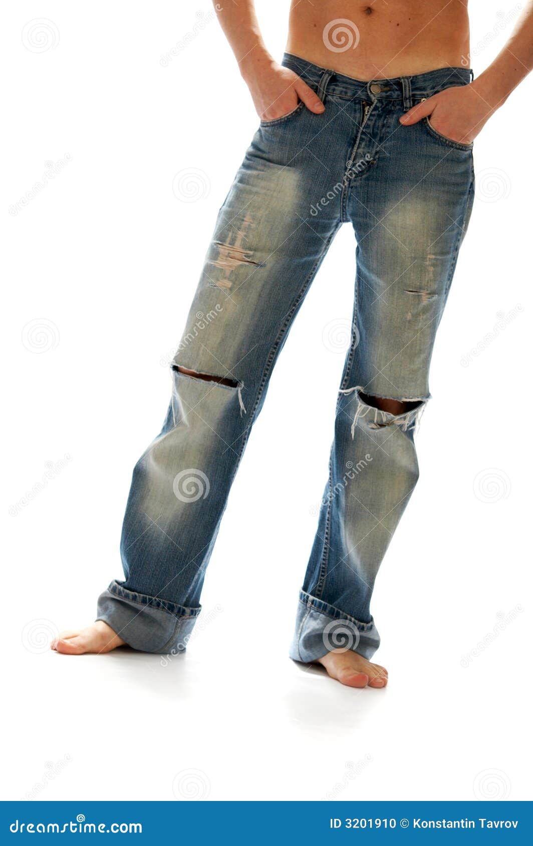 Torn jeans stock photo. Image of healthy, people, human - 3201910