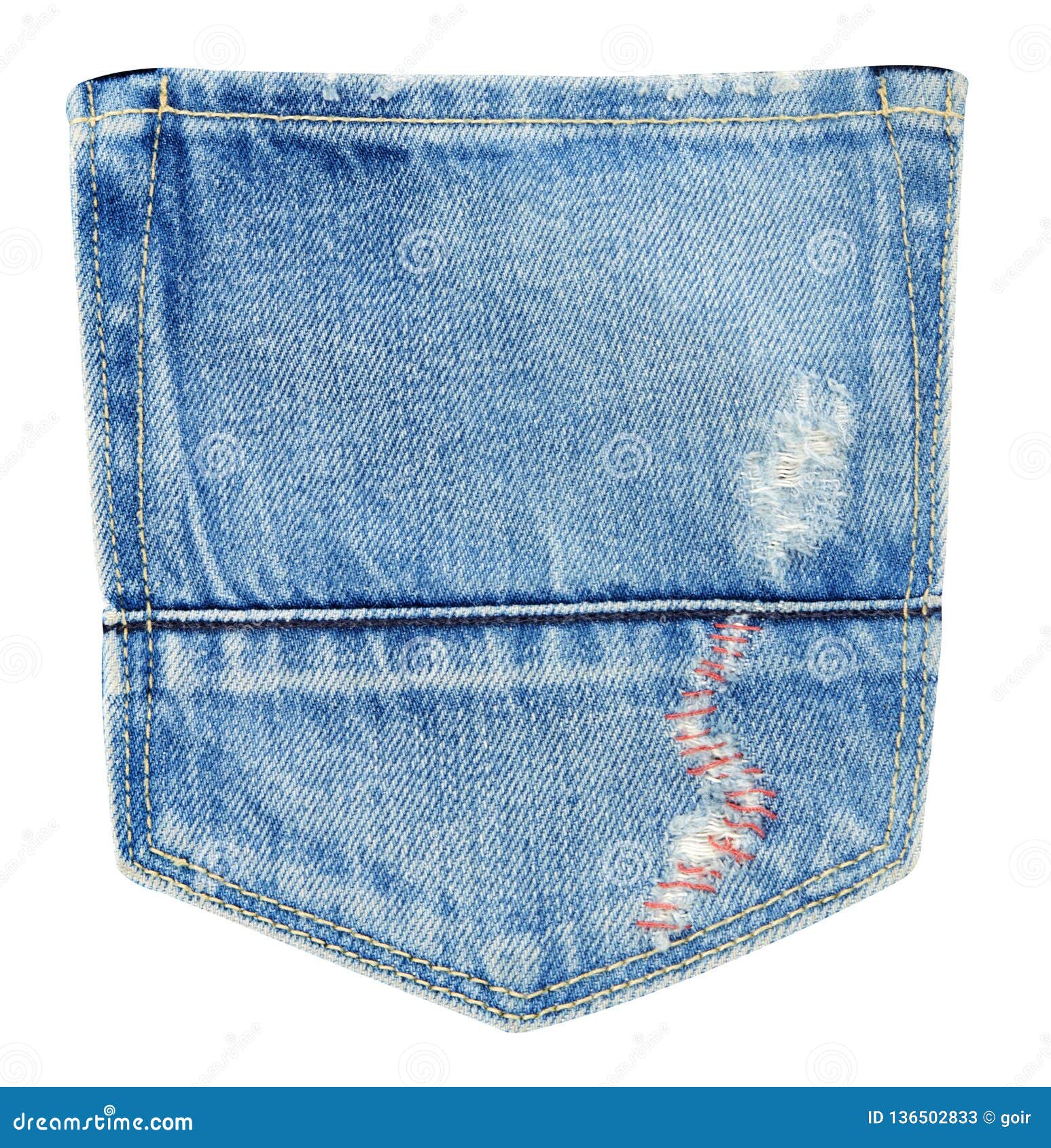 Torn jeans back pocket stock image. Image of culture - 136502833