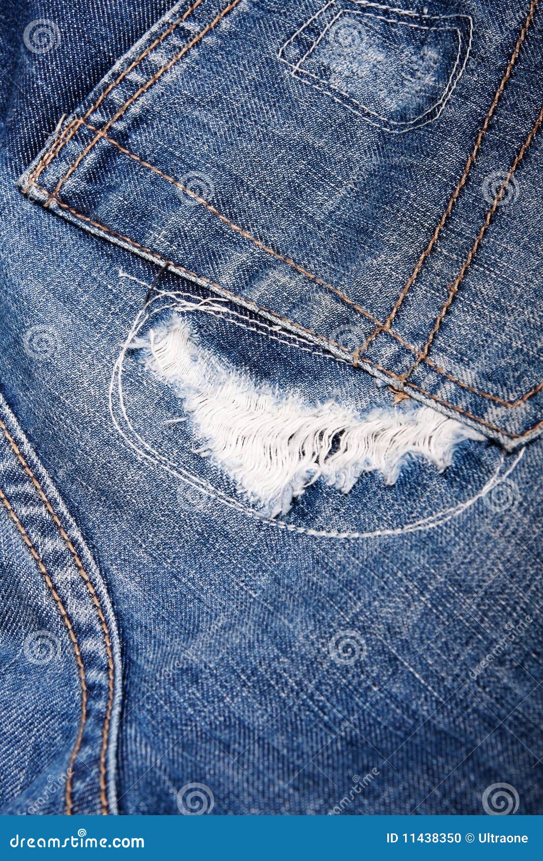 Torn jeans pocket stock photo. Image of pocket, casual - 11438350