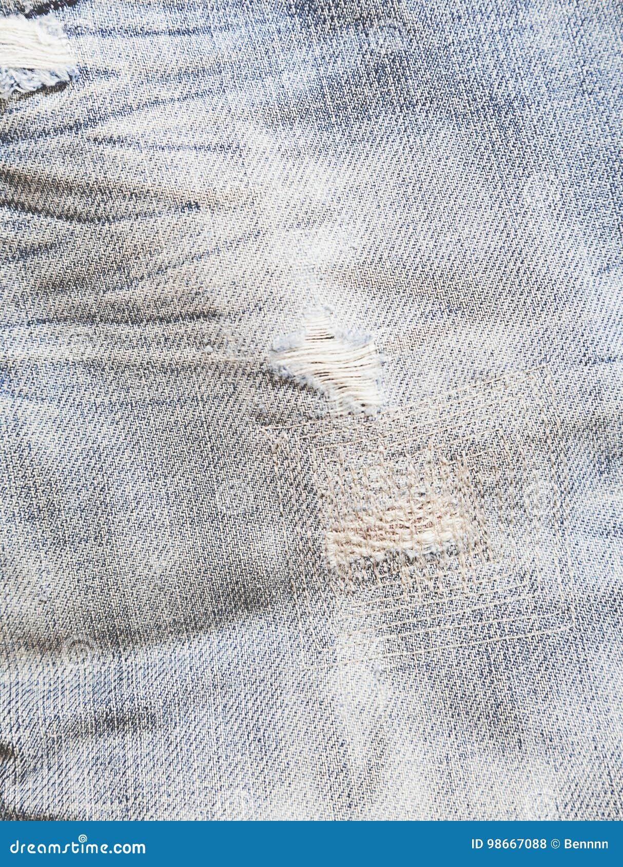 Torn Jeans texture stock photo. Image of material, casual - 98667088