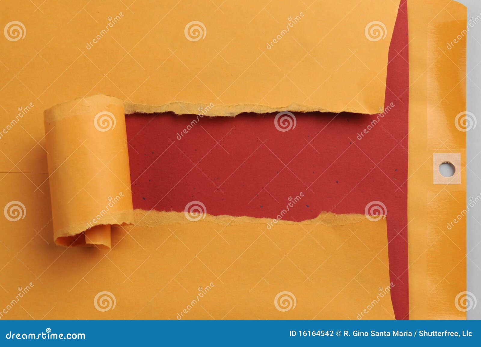 Torn Manila Envelope stock photo. Image of paper, worn - 16164542