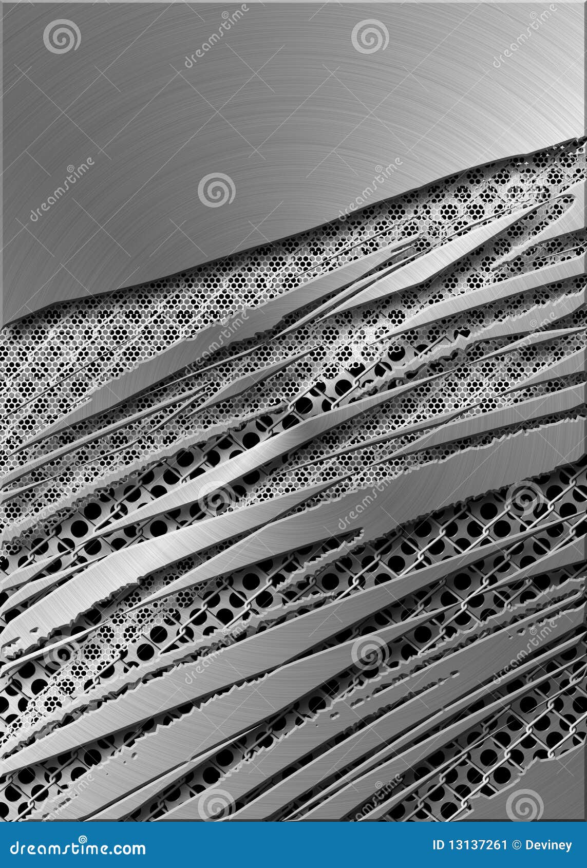 Torn Metal stock illustration. Illustration of brushed - 13137261
