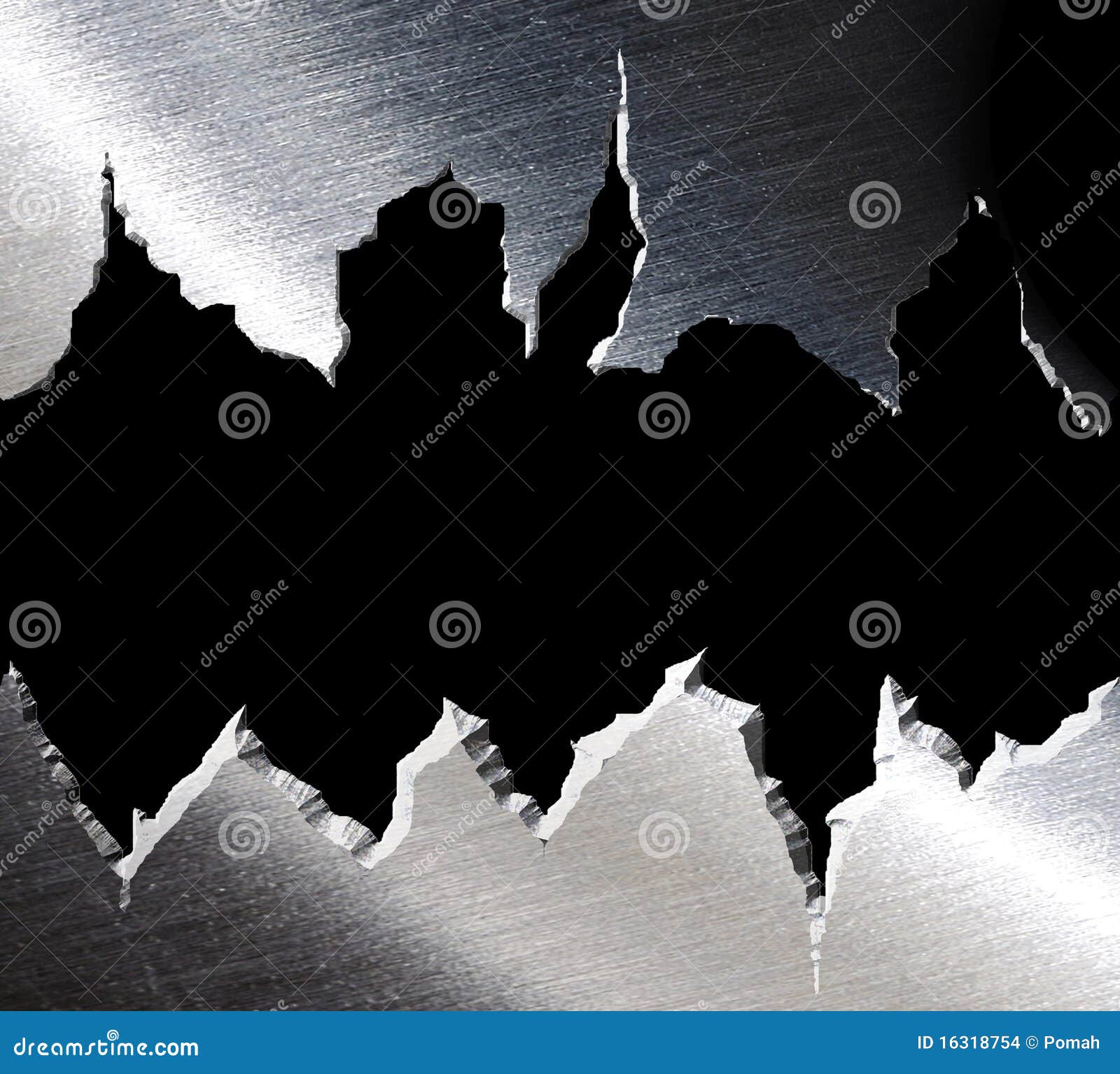 Torn metal texture. stock illustration. Illustration of highlight ...