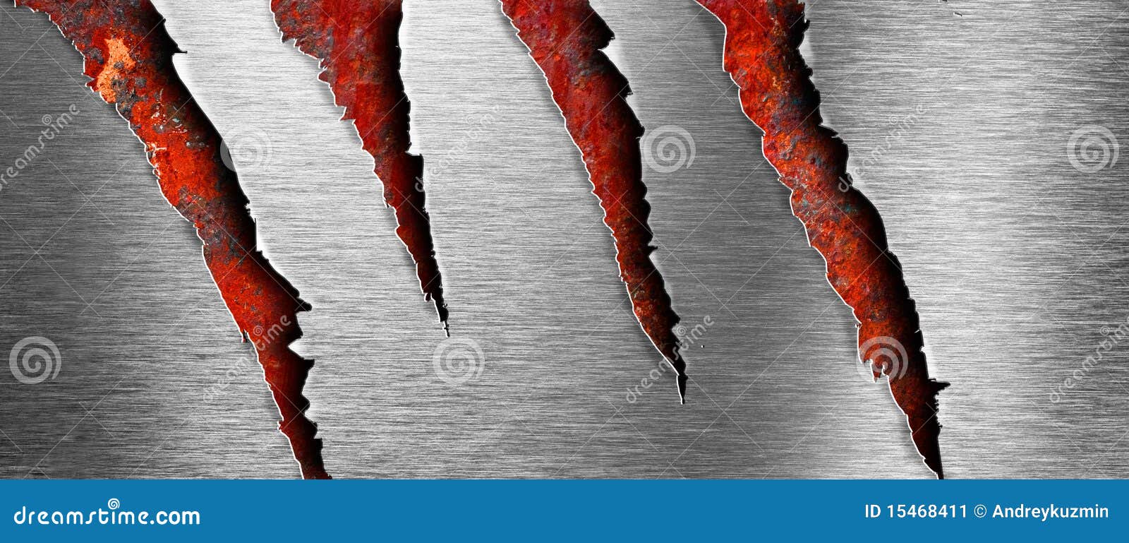 Torn Metal Plate With Perforation Coated With Corrosion Stock ...