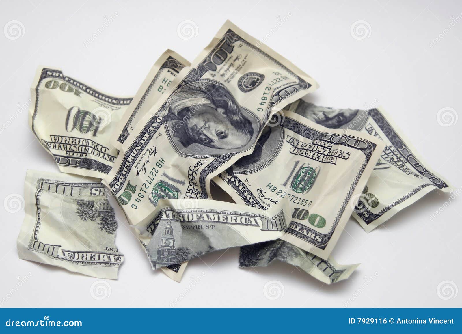 Torn money stock photo. Image of dollar, danger, loss - 7929116