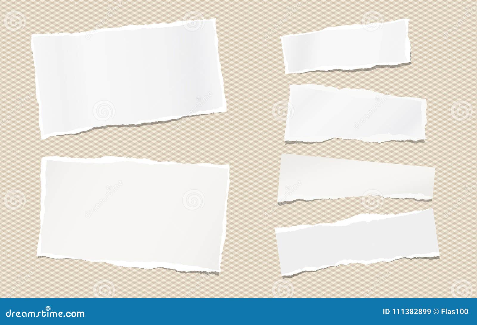 Torn Note, Notebook Paper Pieces for Text Stuck on Brown Squared ... Torn Note, Notebook Paper Pieces for Text Stuck on Brown Squared ...