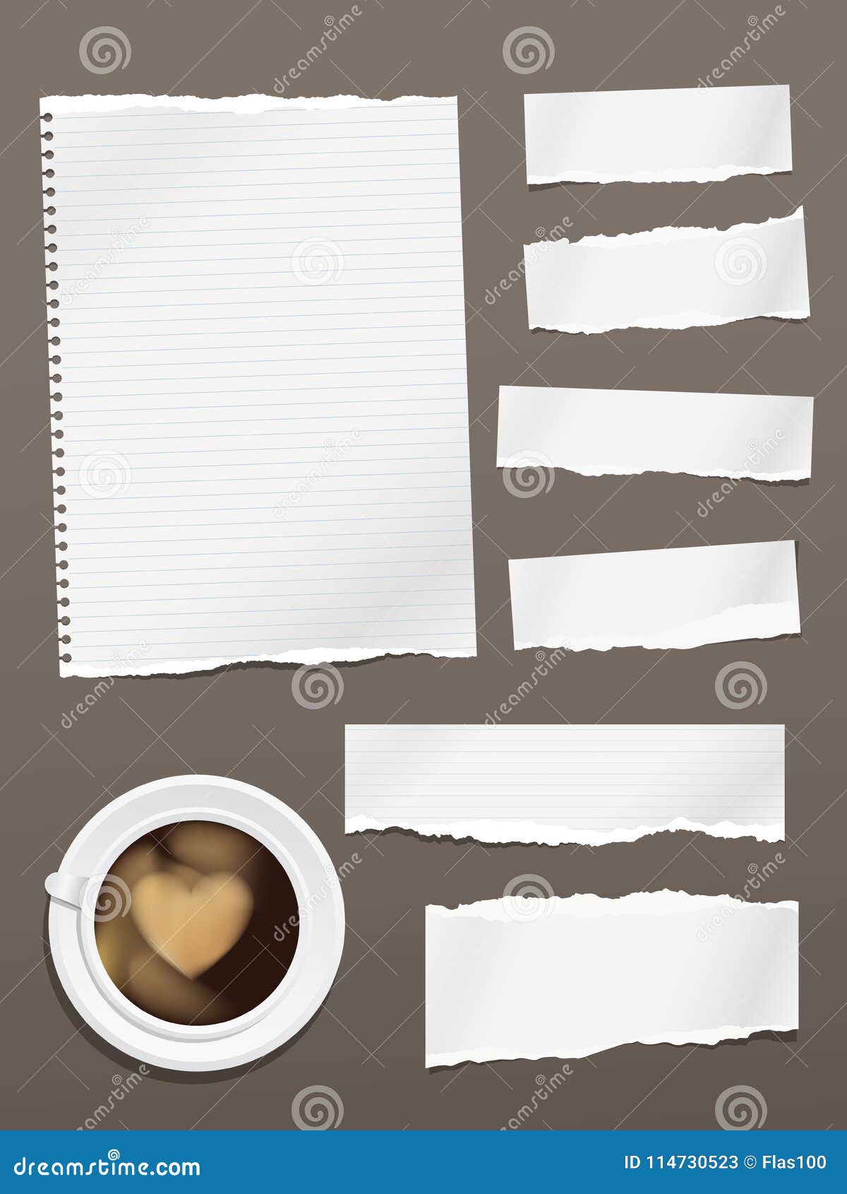 Torn Note, Notebook Paper Pieces for Text Stuck on Dark Background with ... Torn Note, Notebook Paper Pieces for Text Stuck on Dark Background with ...