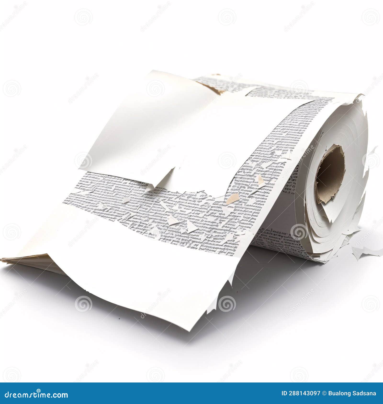 Torn Notepad Sheets and Torn Pages of a Book. Stock Illustration ...