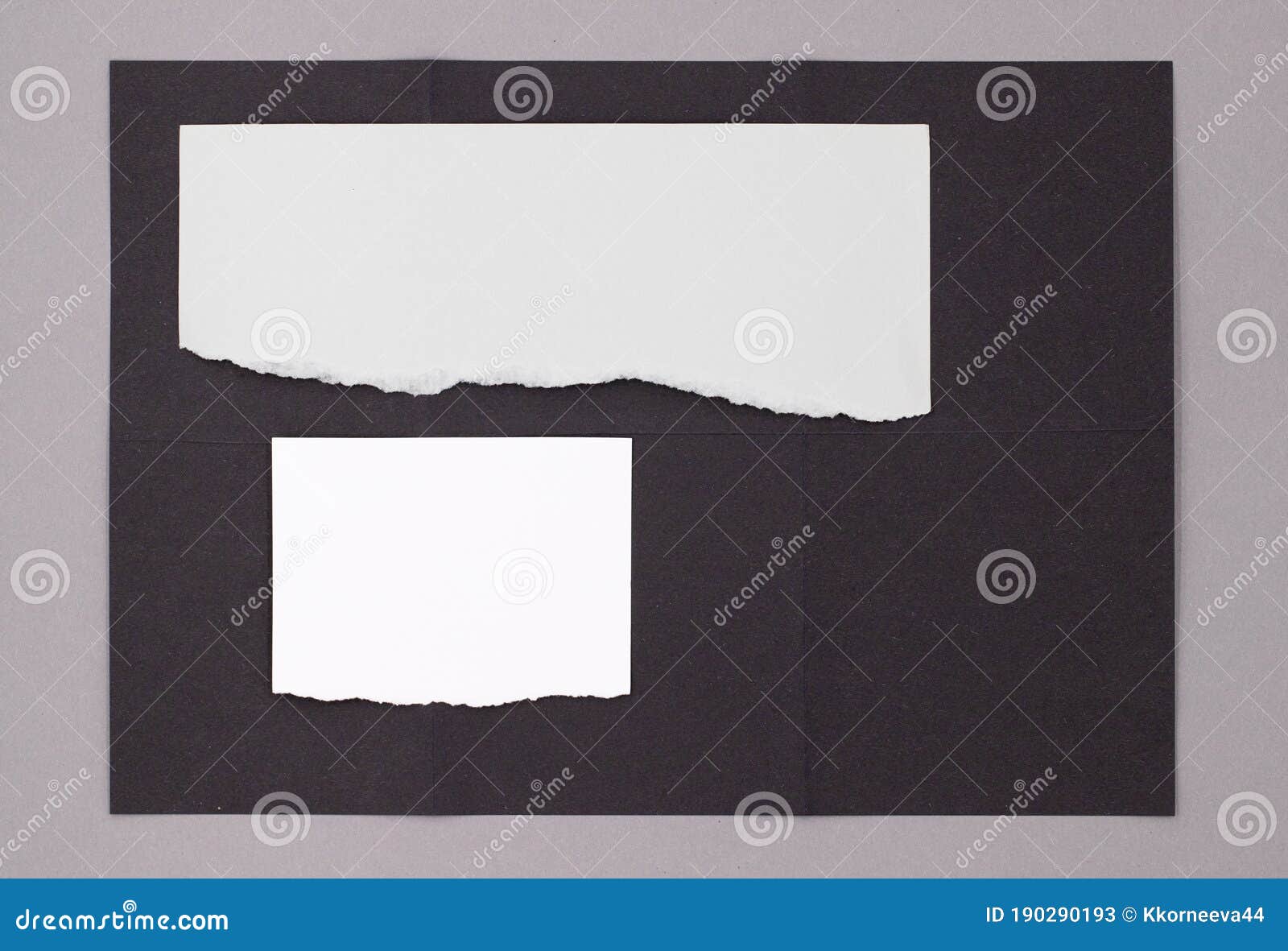 Torn Notepad Sheets, Stationery Background Top View with Place for ...