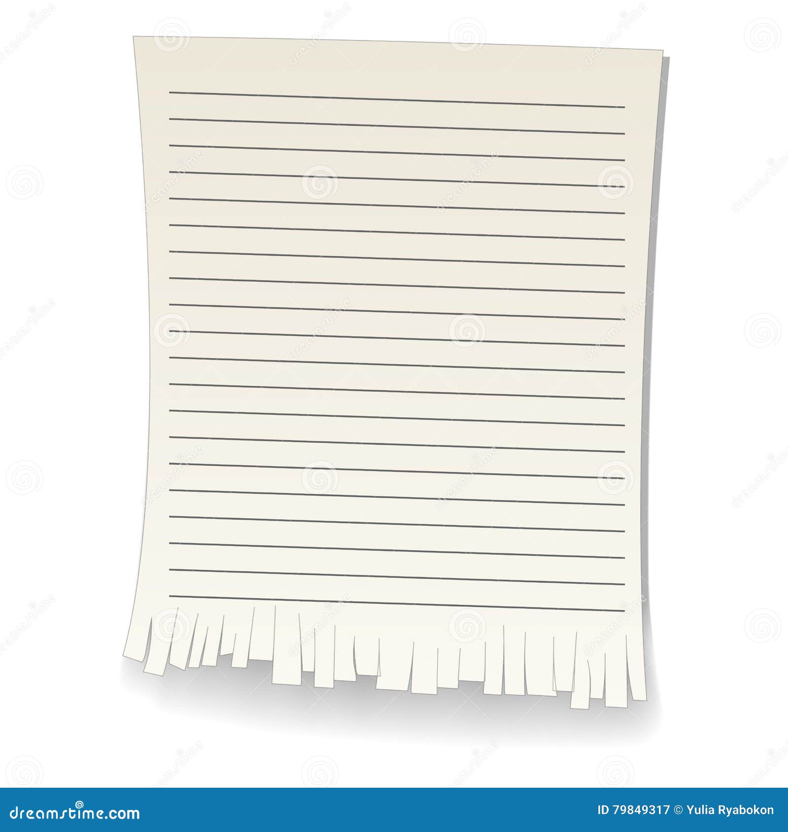 Torn Off Notepad Paper Icon Stock Vector - Illustration of notepad ...