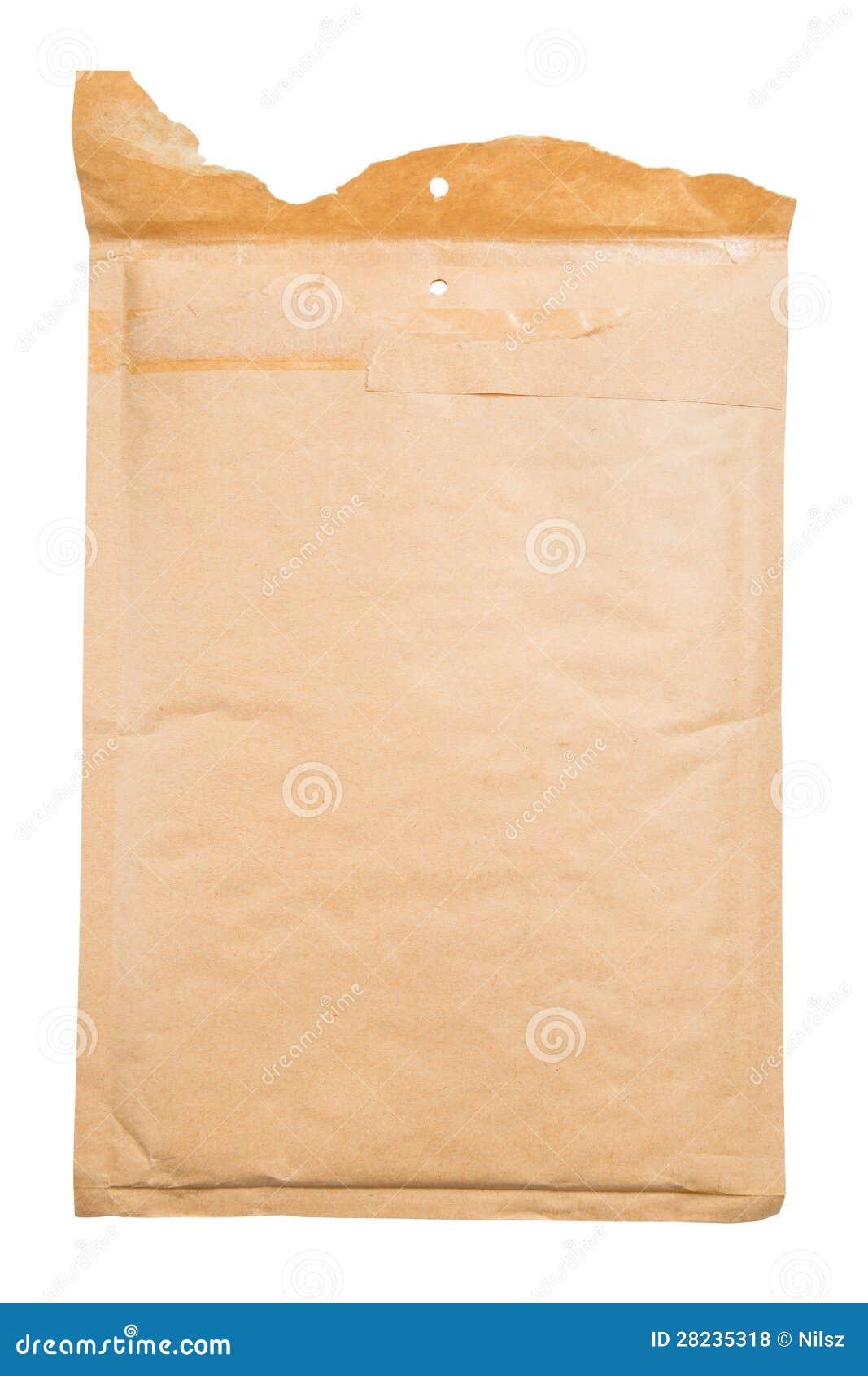 Torn Open Cushioned Envelope Stock Photo - Image of cushioned, damaged ...