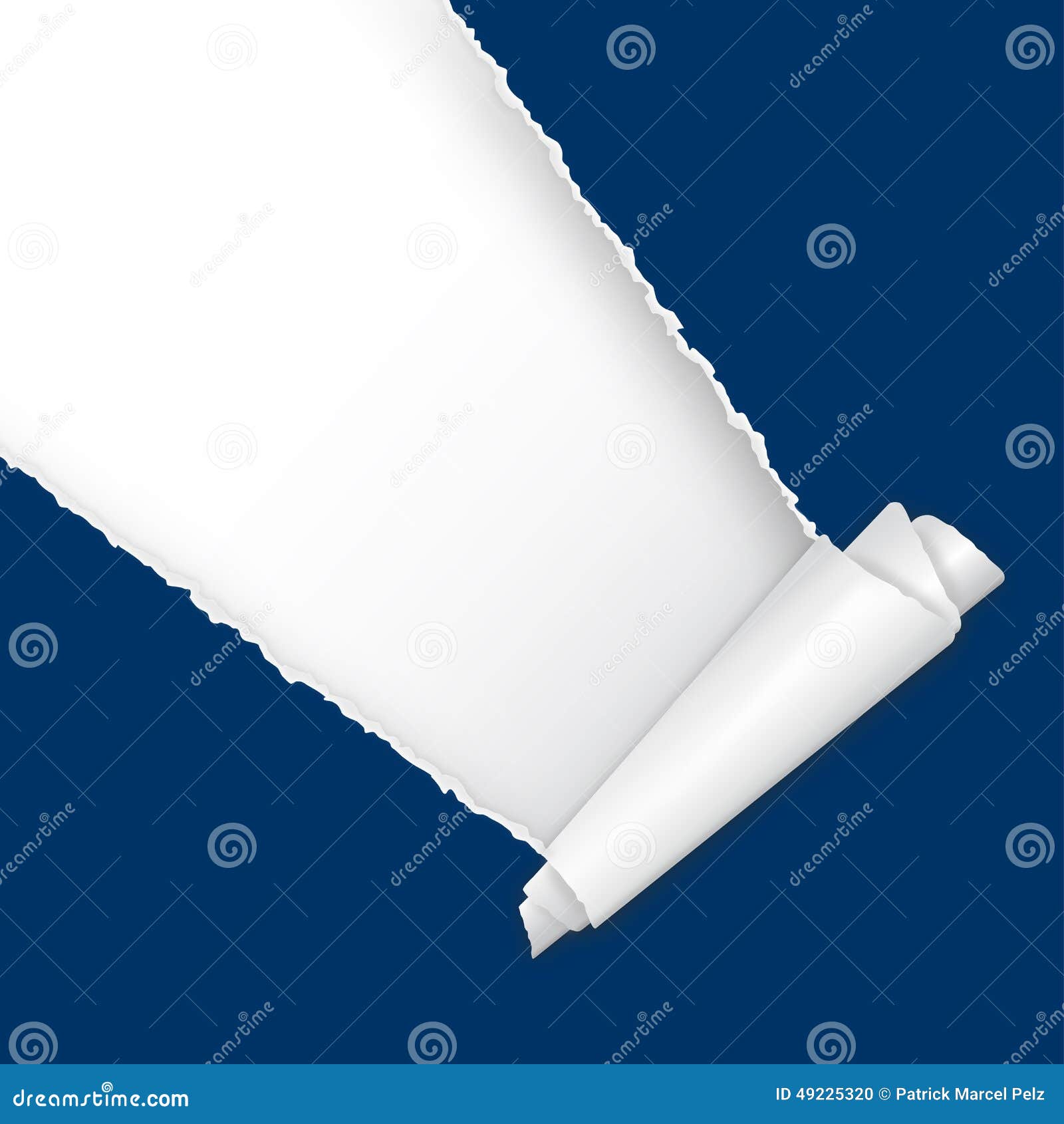 Torn Open Paper with Space for Text Stock Vector - Illustration of ...