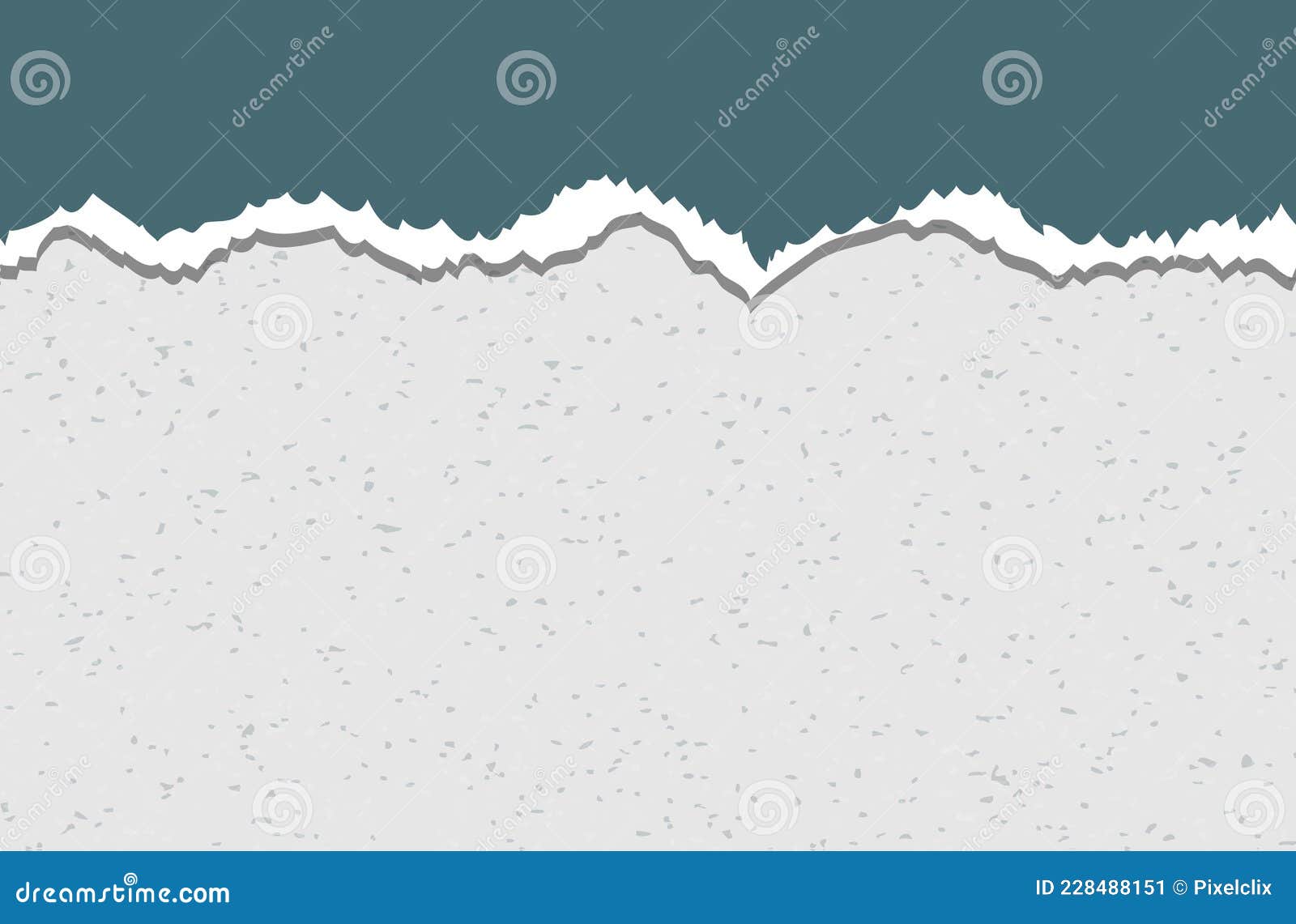 Torn Out Header Craft Paper Letter Pad Design. Stock Vector ...