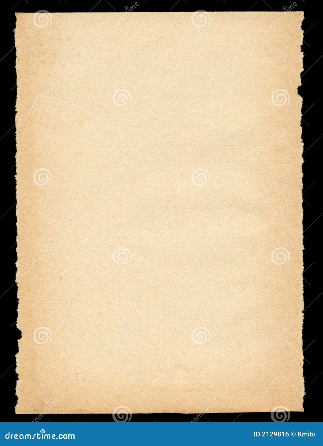 Torn out old paper stock photo. Image of cellulose, dirt - 2129816