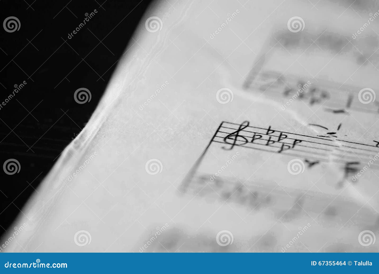 Torn Page Notebook with Handwritten Notes for Piano Stock Photo - Image ...