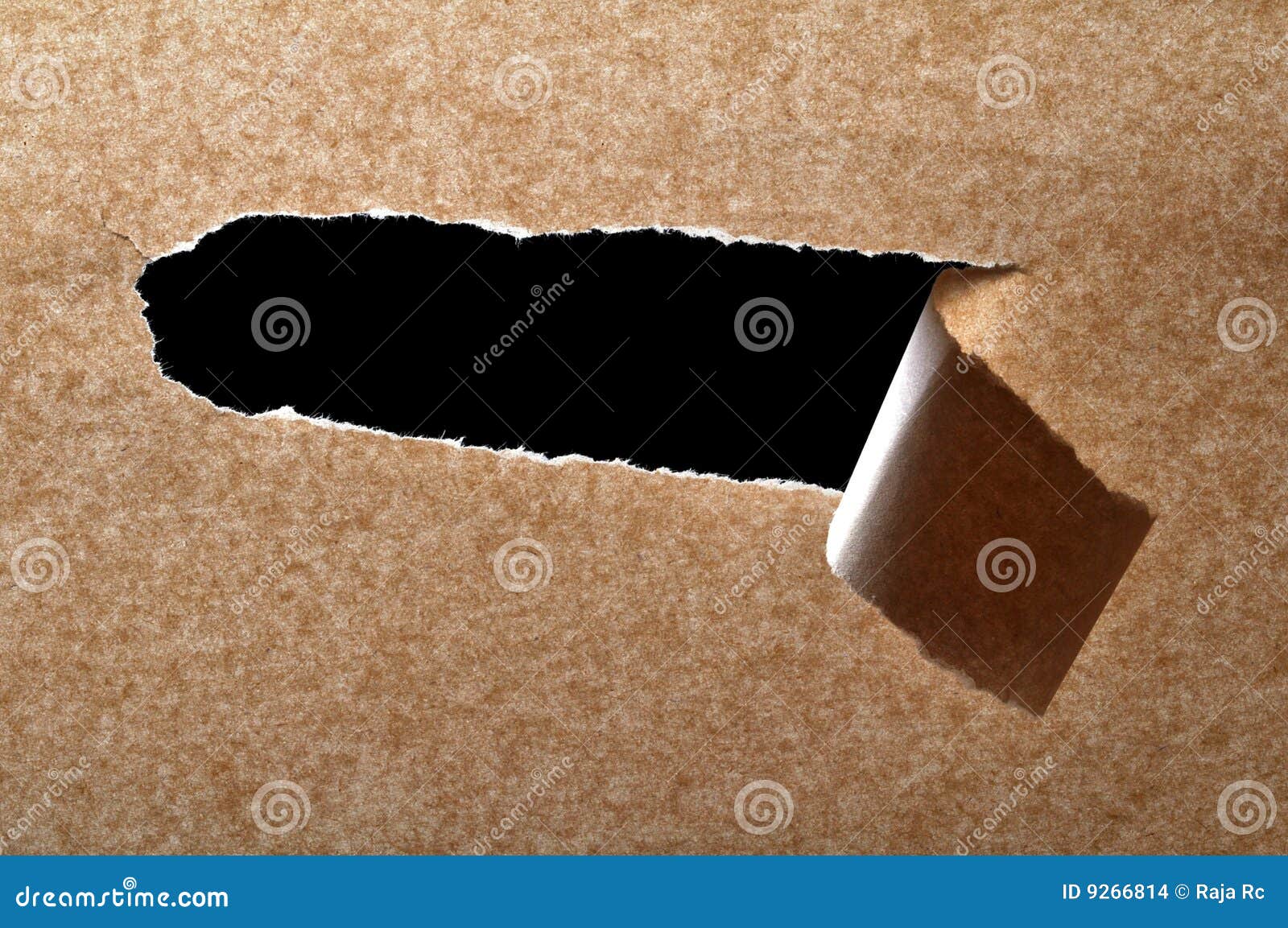 Torn Paper stock photo. Image of holder, burned, dots - 9266814