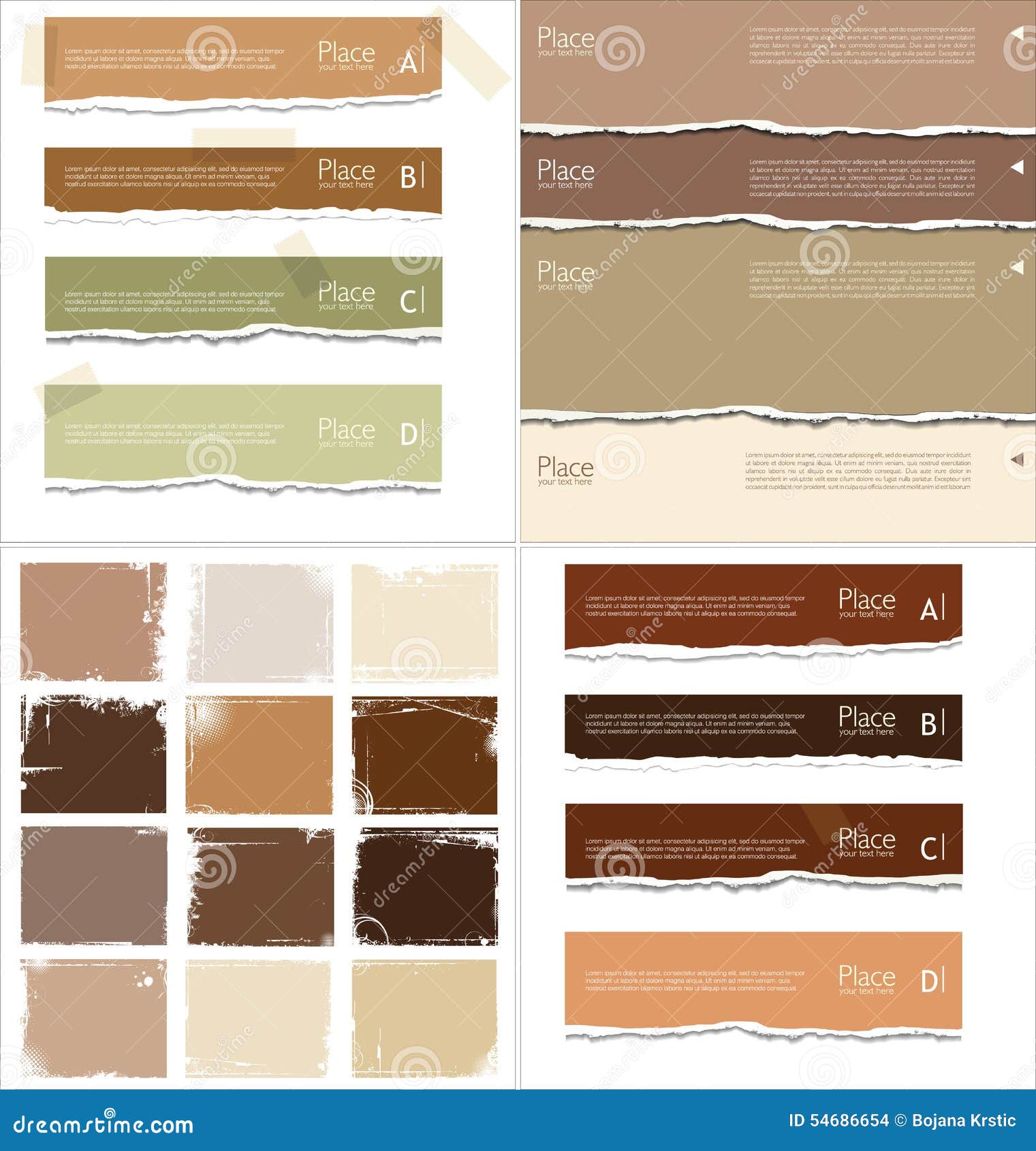 Torn Paper Background with Space for Text Stock Illustration ...