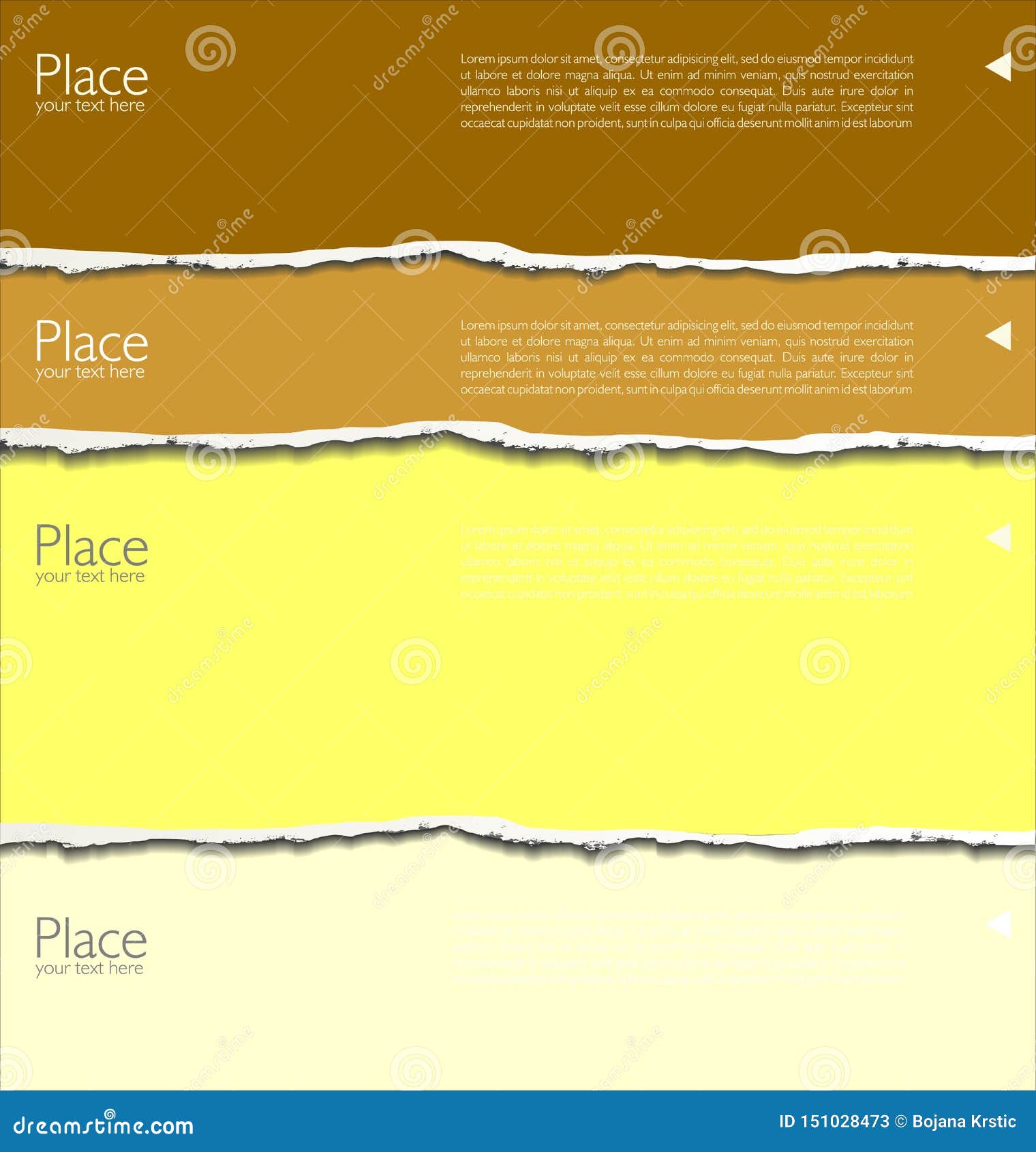 Torn Paper Background with Space for Text Stock Illustration ...