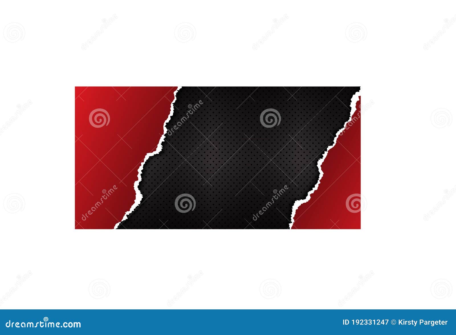 Torn paper banner design stock vector. Illustration of design - 192331247