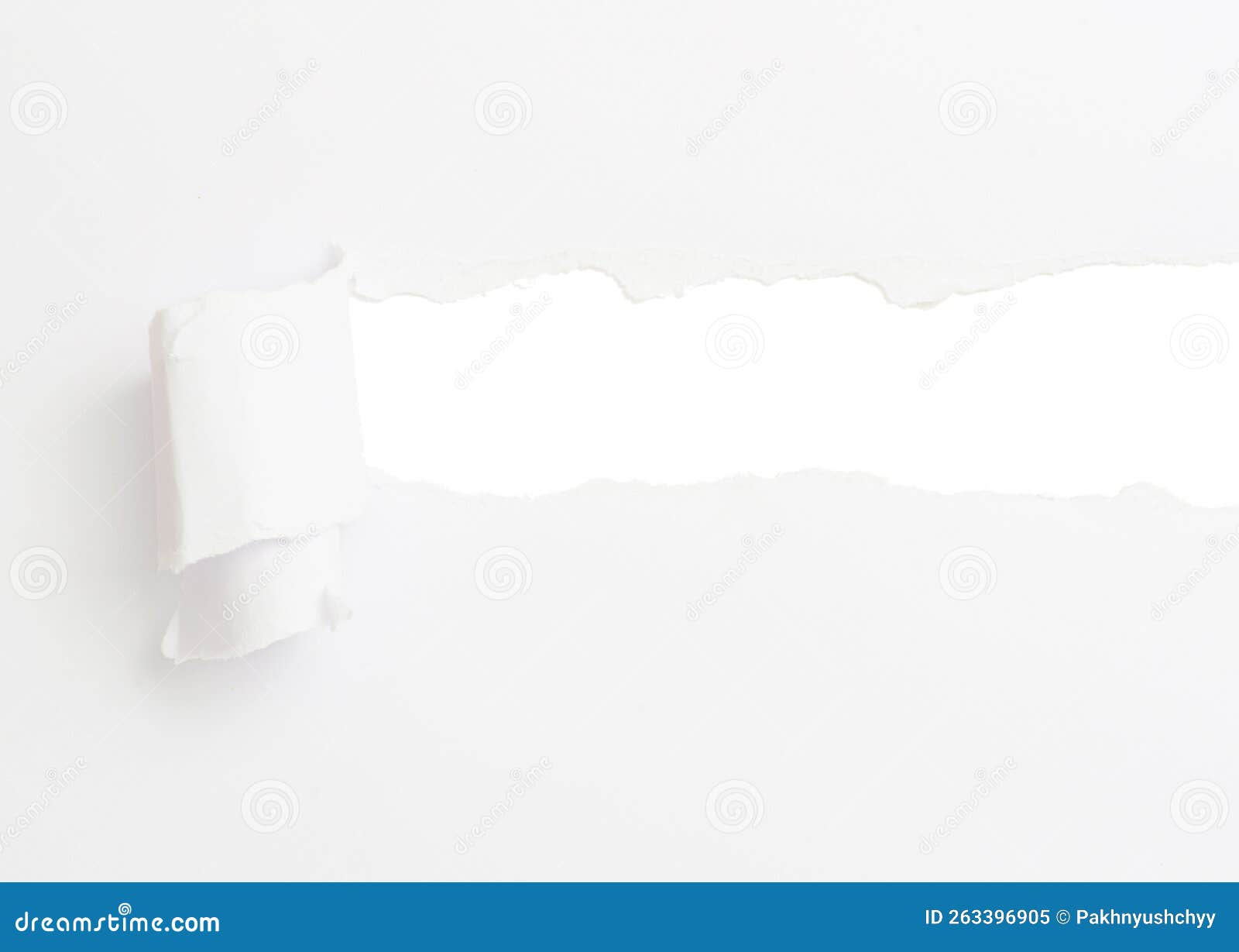 Torn paper banner stock image. Image of ripped, paper - 263396905