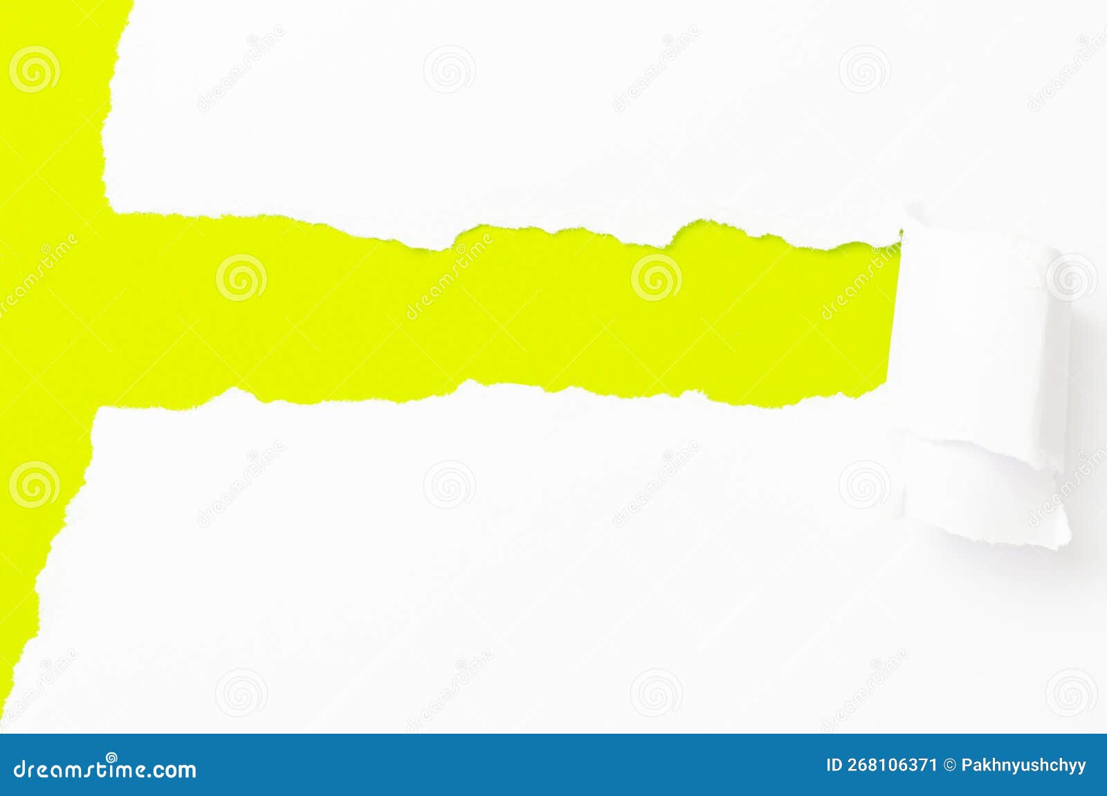 Torn paper banner stock image. Image of ripped, label - 268106371