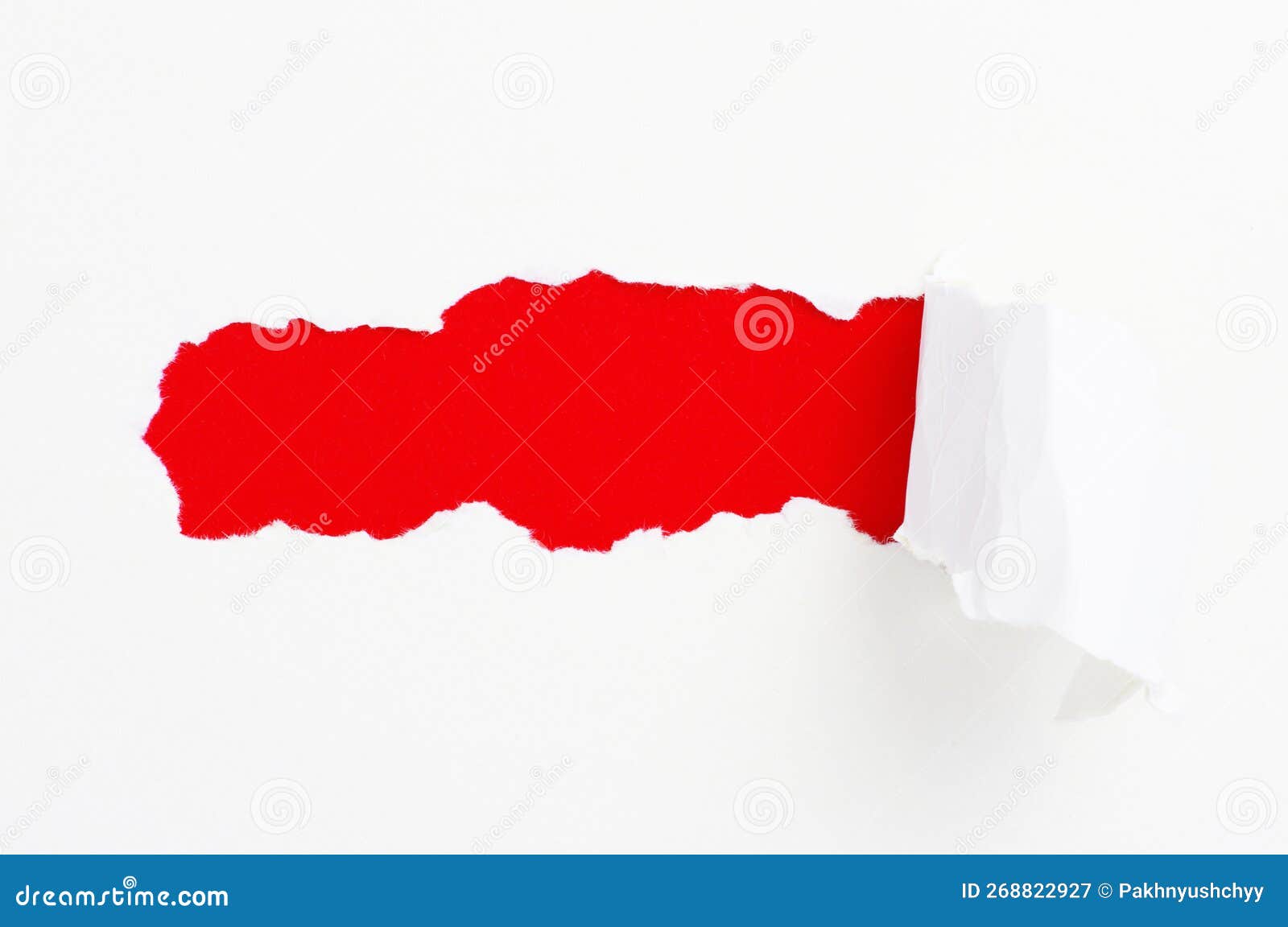 Torn paper banner stock image. Image of banner, message - 268822927