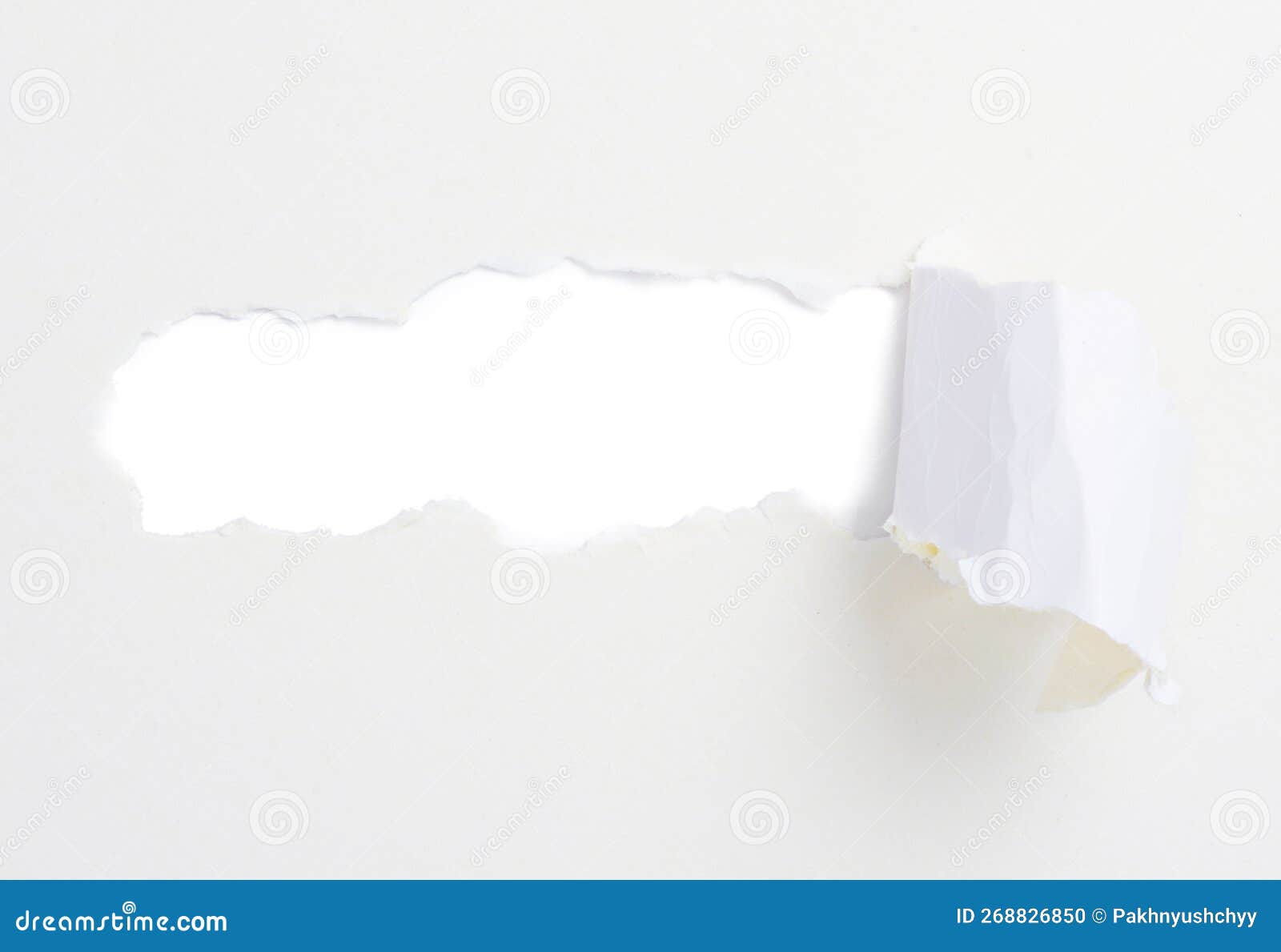 Torn paper banner stock photo. Image of headline, newspaper - 268826850