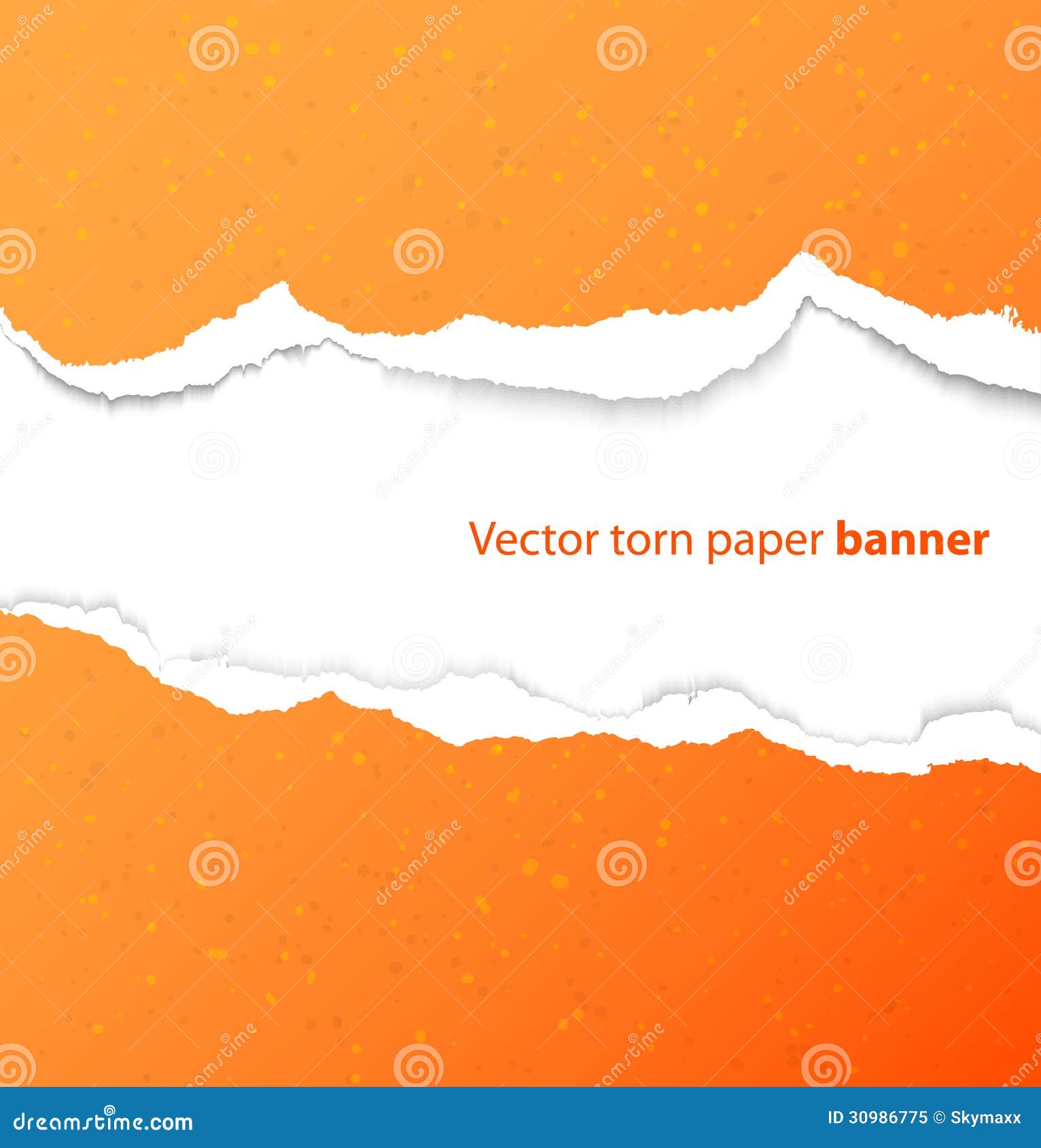 Torn paper banner stock vector. Illustration of corner - 30986775