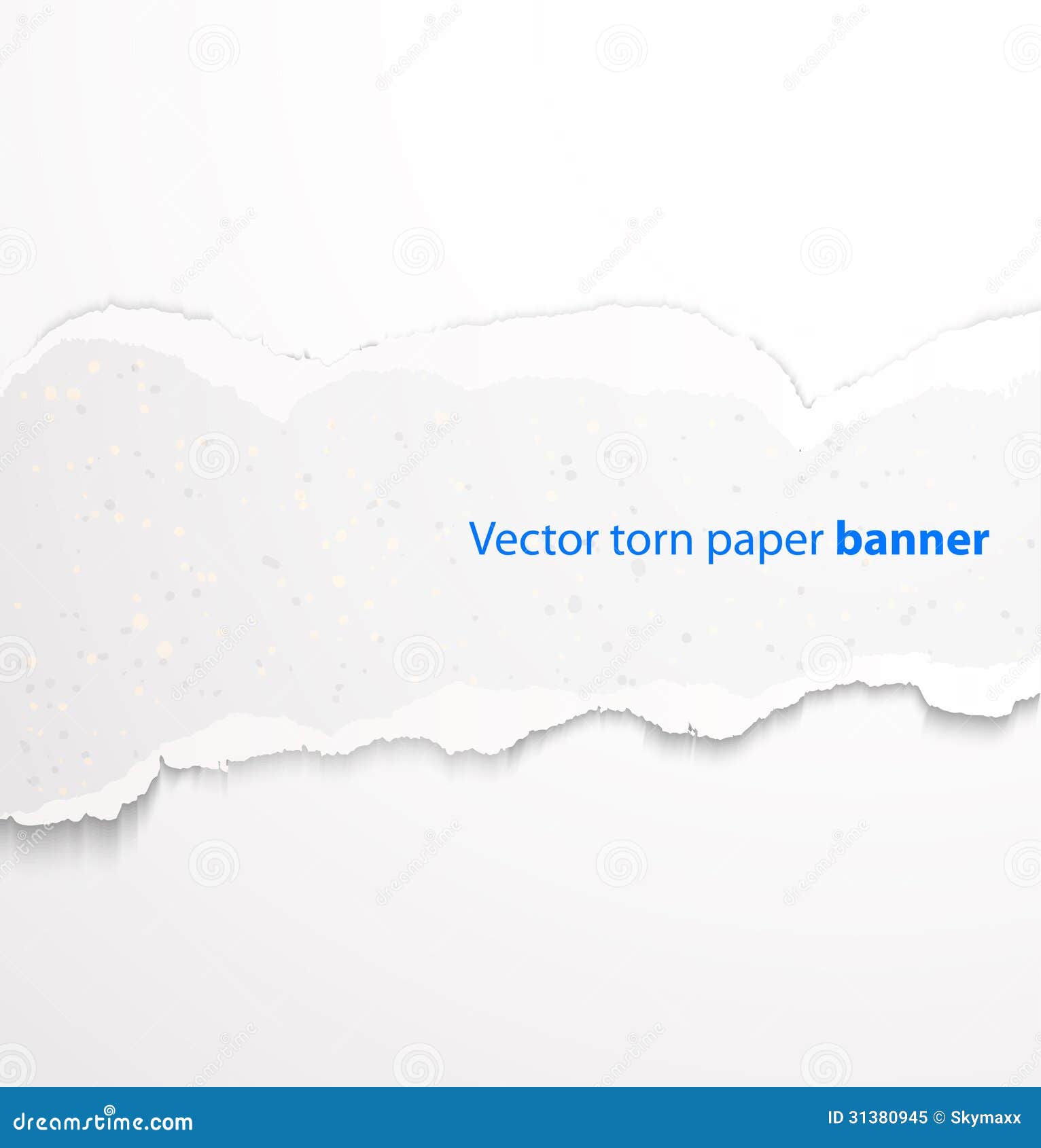 Torn paper banner stock vector. Illustration of cool - 31380945
