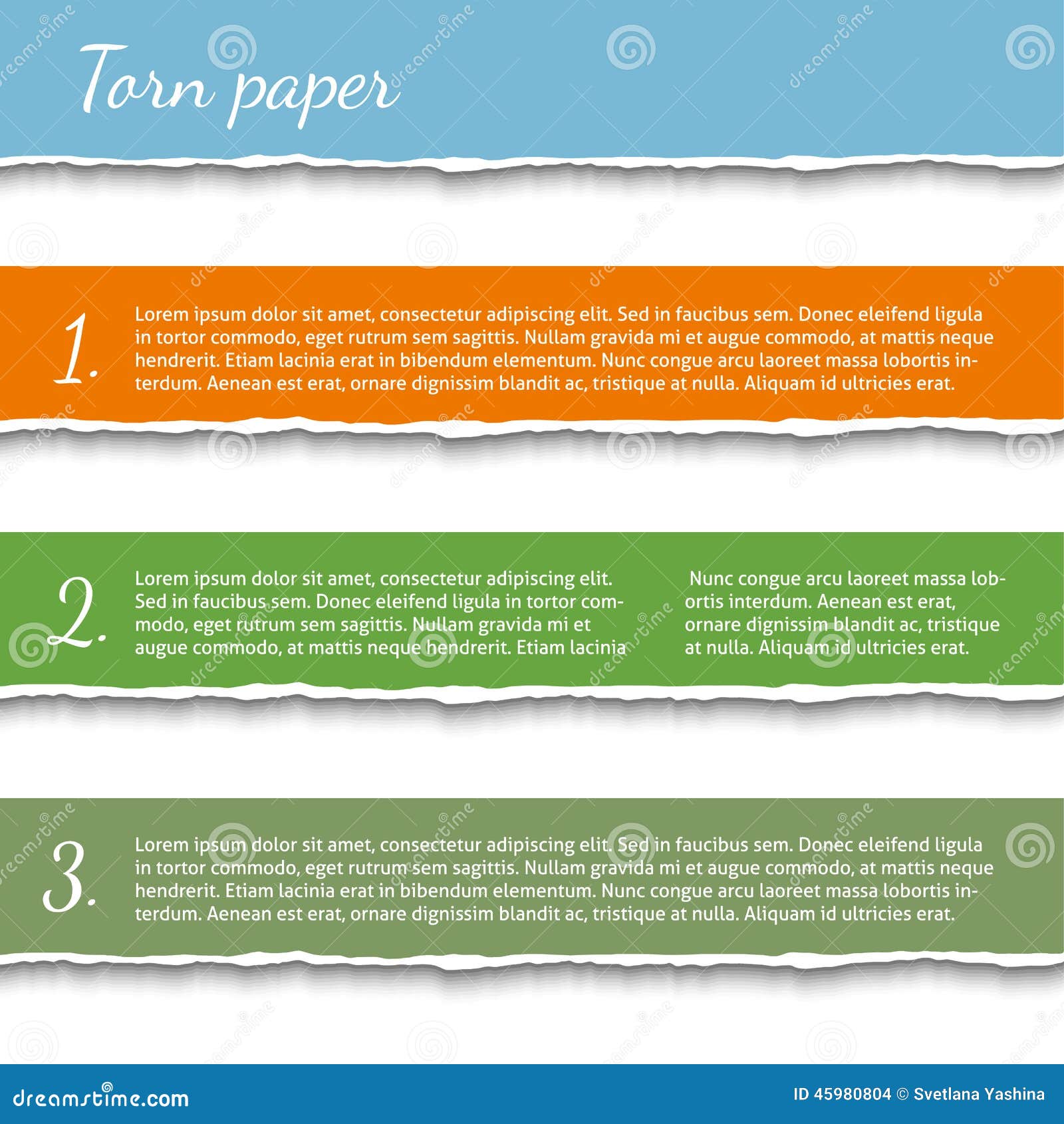 Torn paper banners stock vector. Illustration of strips - 45980804