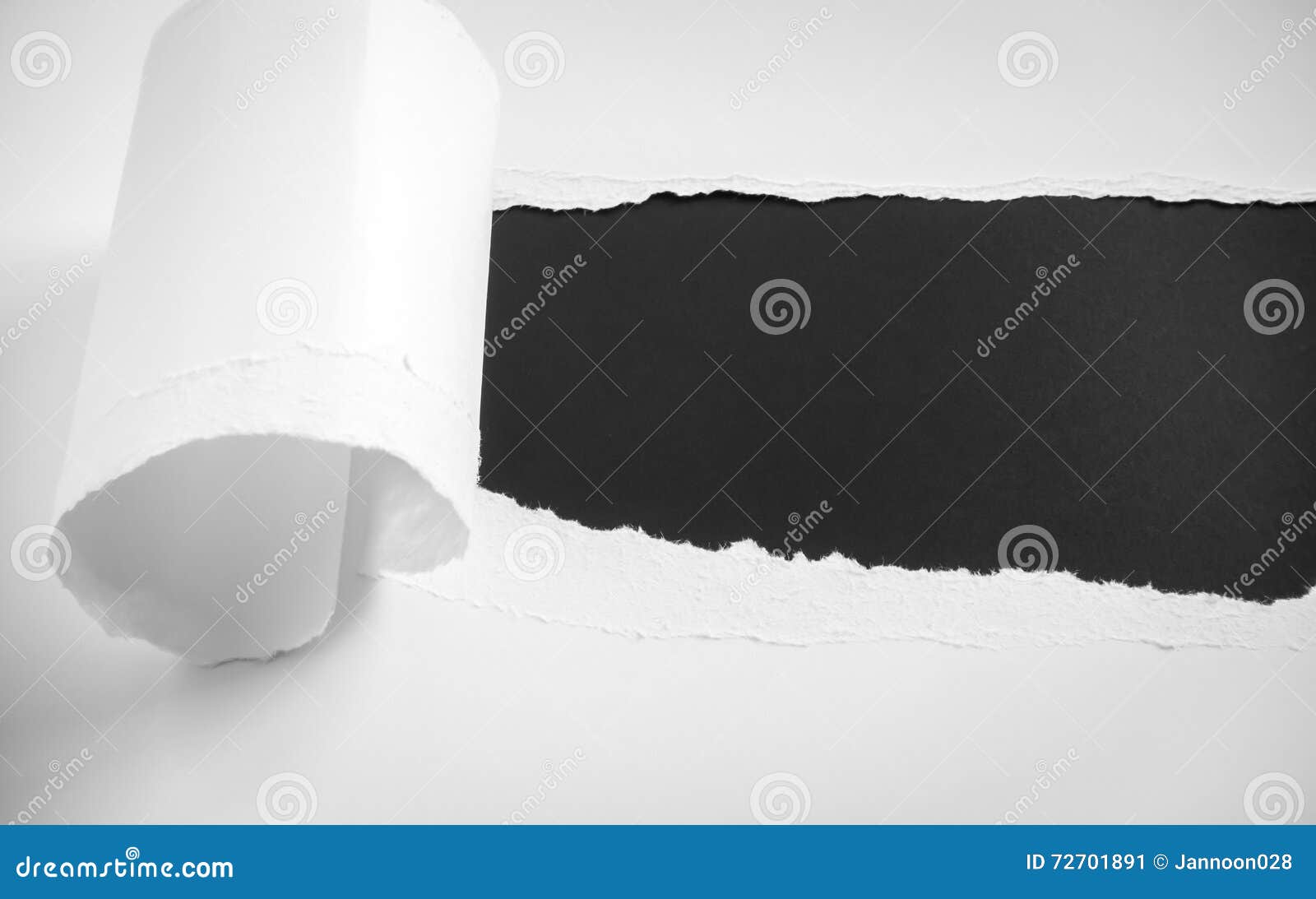 Torn Paper on Black Background . Stock Image - Image of grungy, opening ...