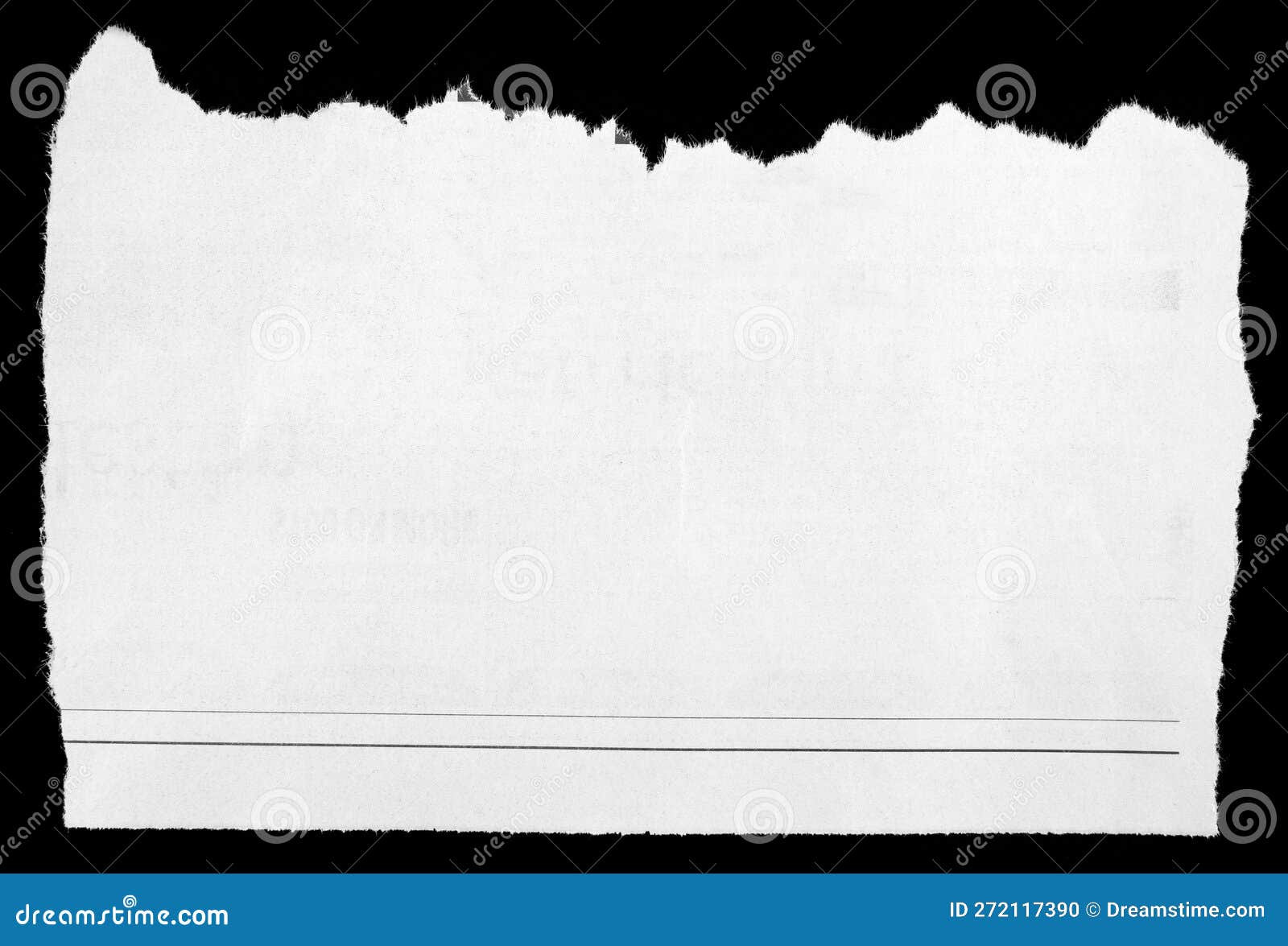Torn paper on black stock photo. Image of teared, newspaper - 272117390