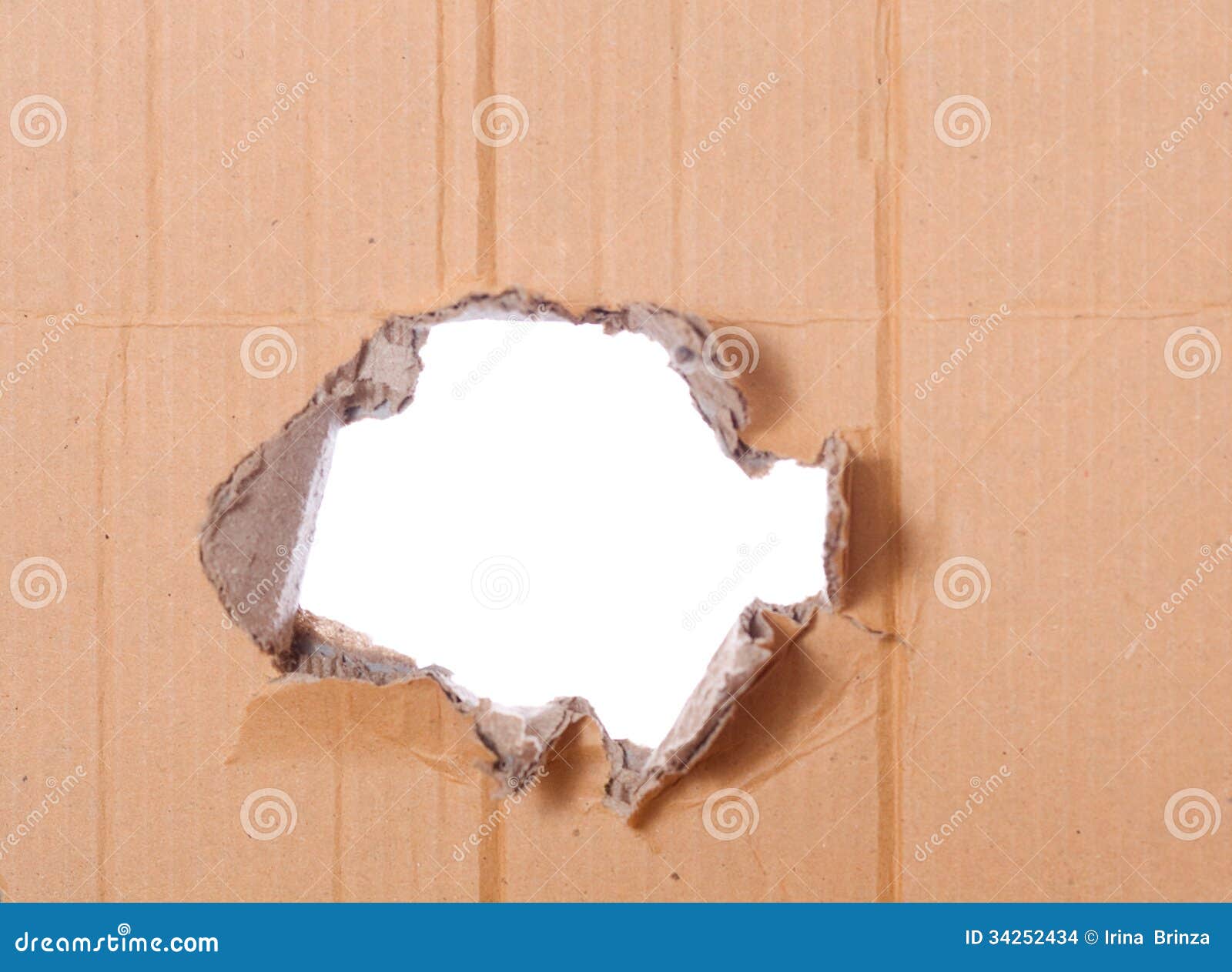 Torn paper stock photo. Image of break, close, cardboard - 34252434