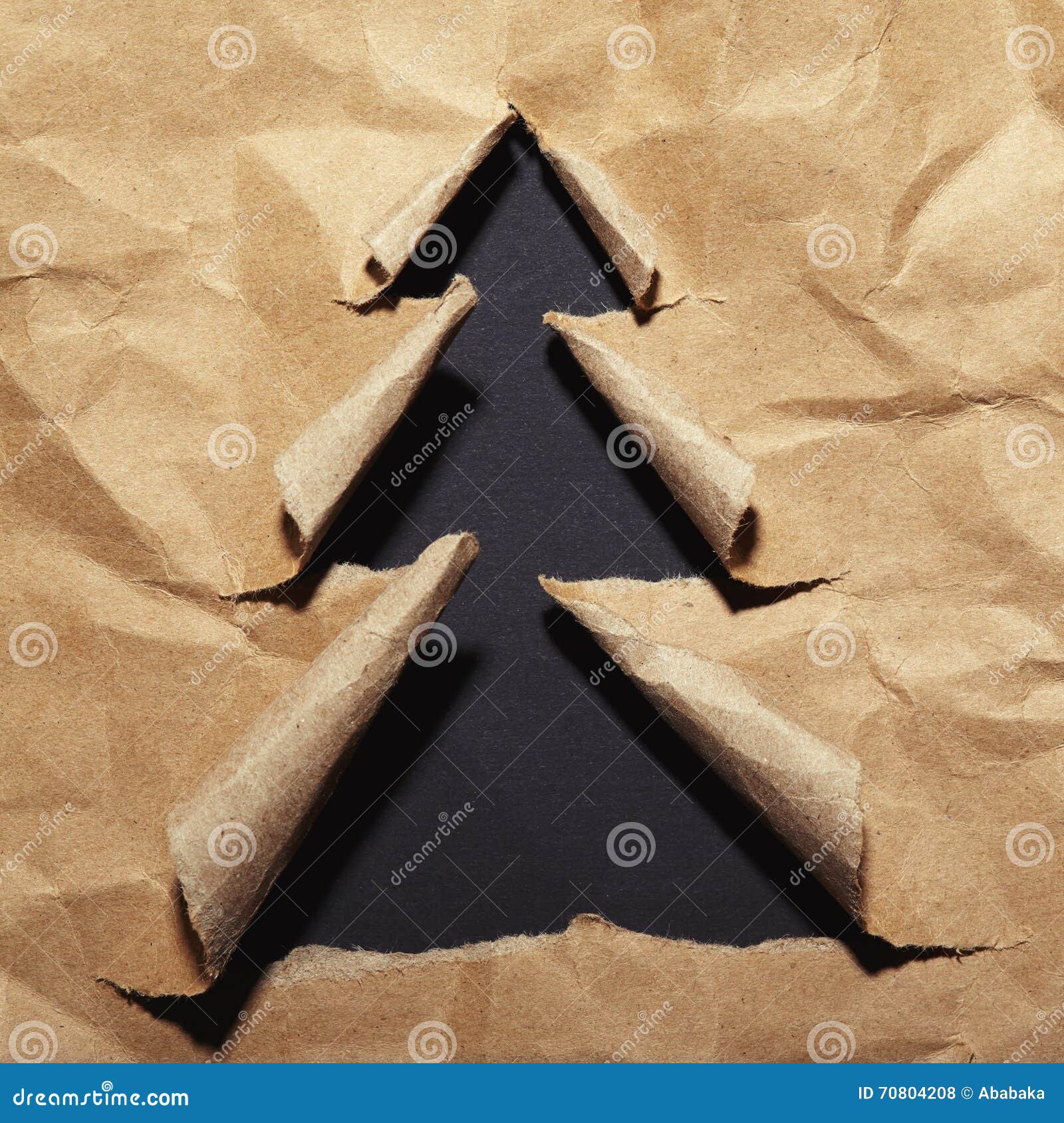 Torn paper christmas tree stock photo. Image of season - 70804208