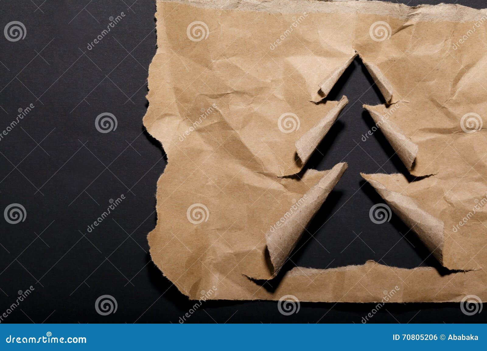 Torn paper christmas tree stock photo. Image of holiday - 70805206