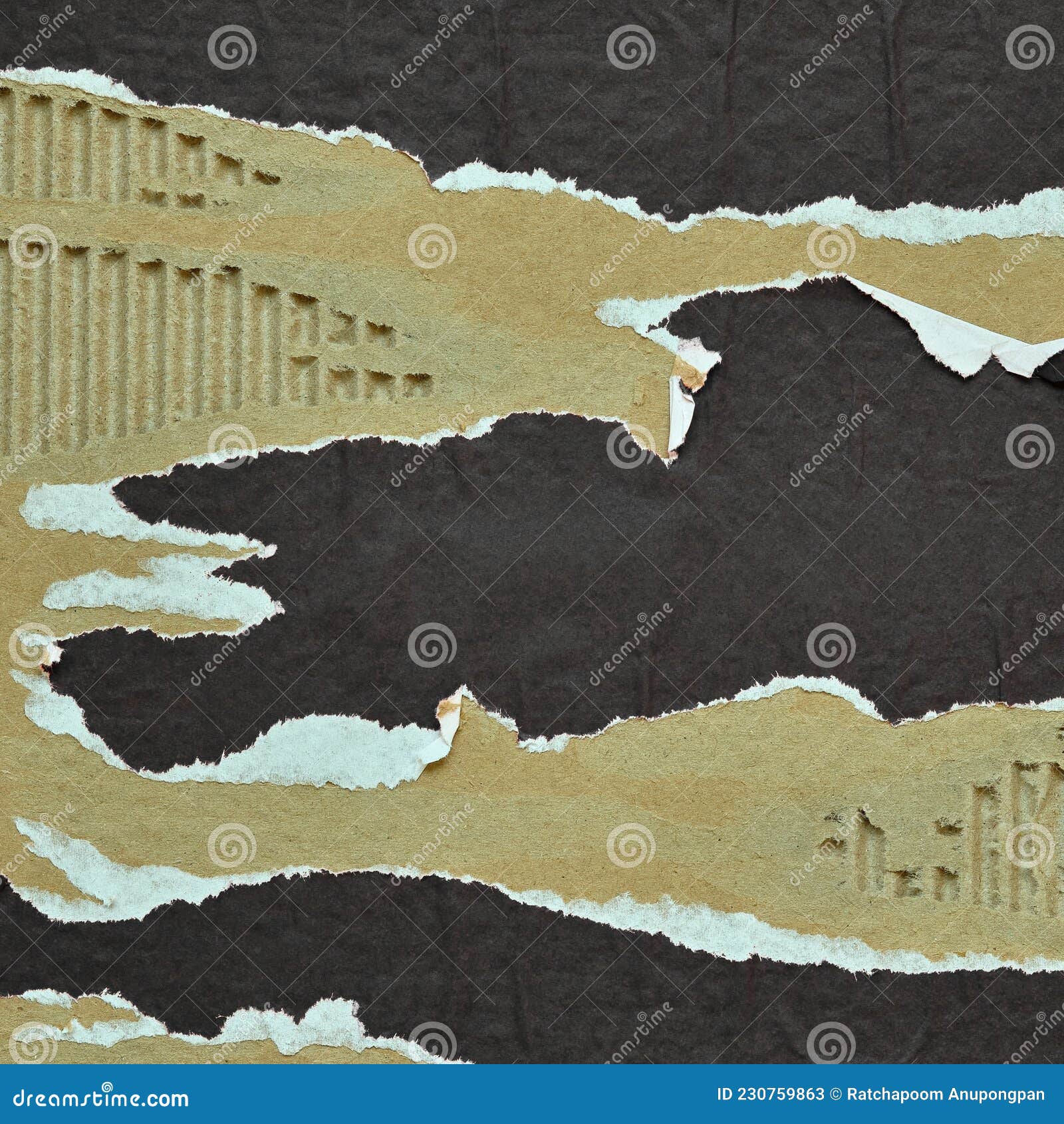 Torn Paper Collage Style, Ripped Paper Effect, Texture Abstract ...