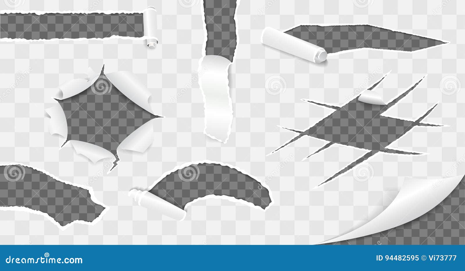 Torn Paper Collection. Vector Illustration Stock Vector - Illustration ... Torn Paper Collection. Vector Illustration Stock Vector - Illustration ...