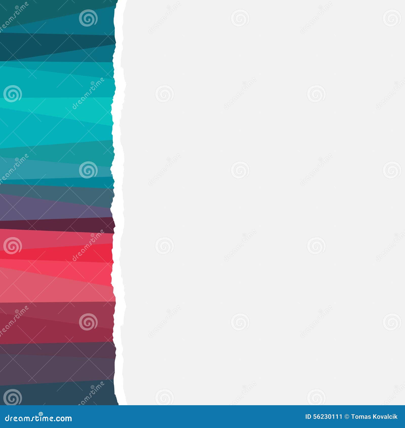 Torn paper, color spectrum stock vector. Illustration of element - 56230111