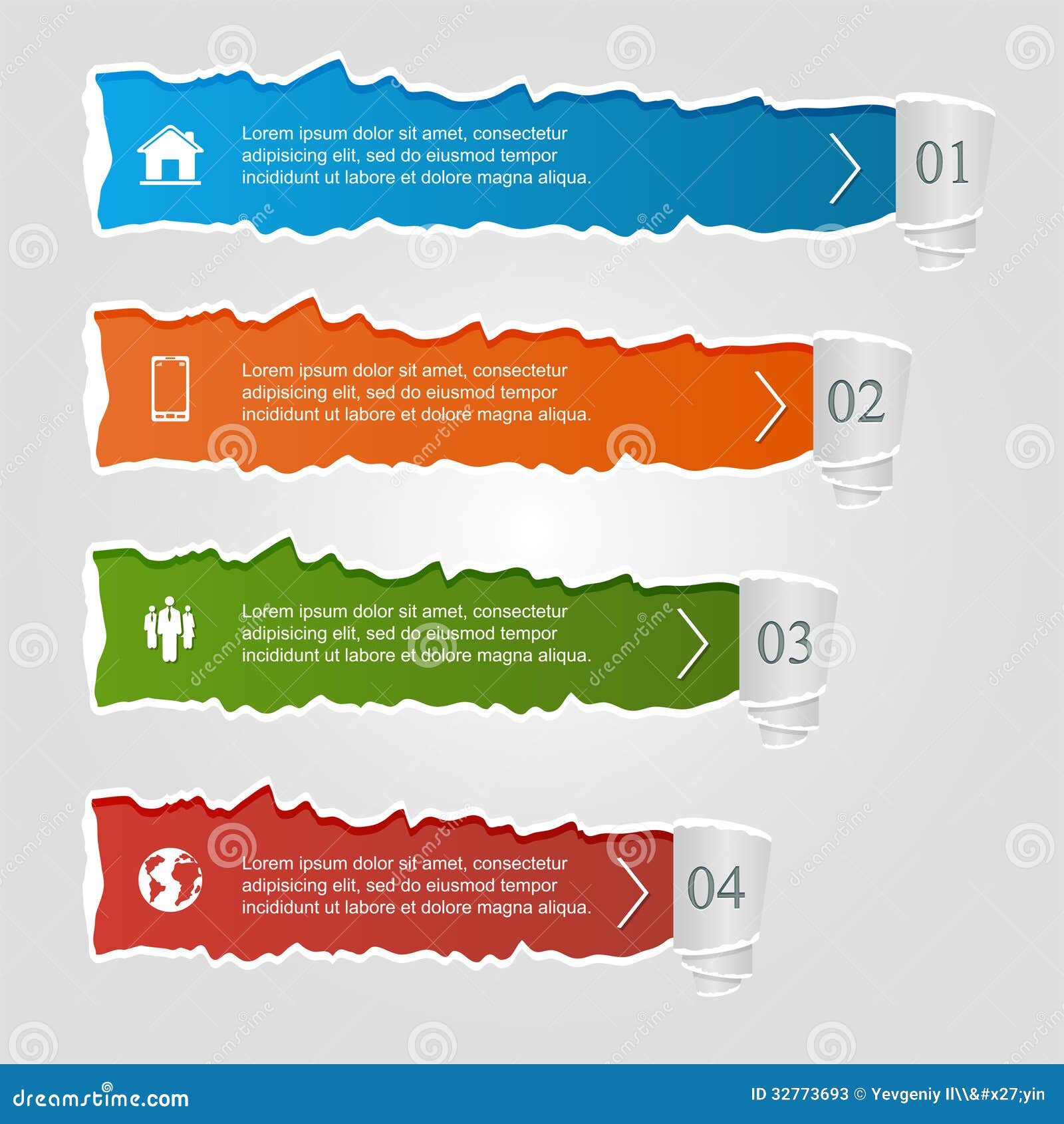 Torn paper stock vector. Illustration of break, hole - 32773693