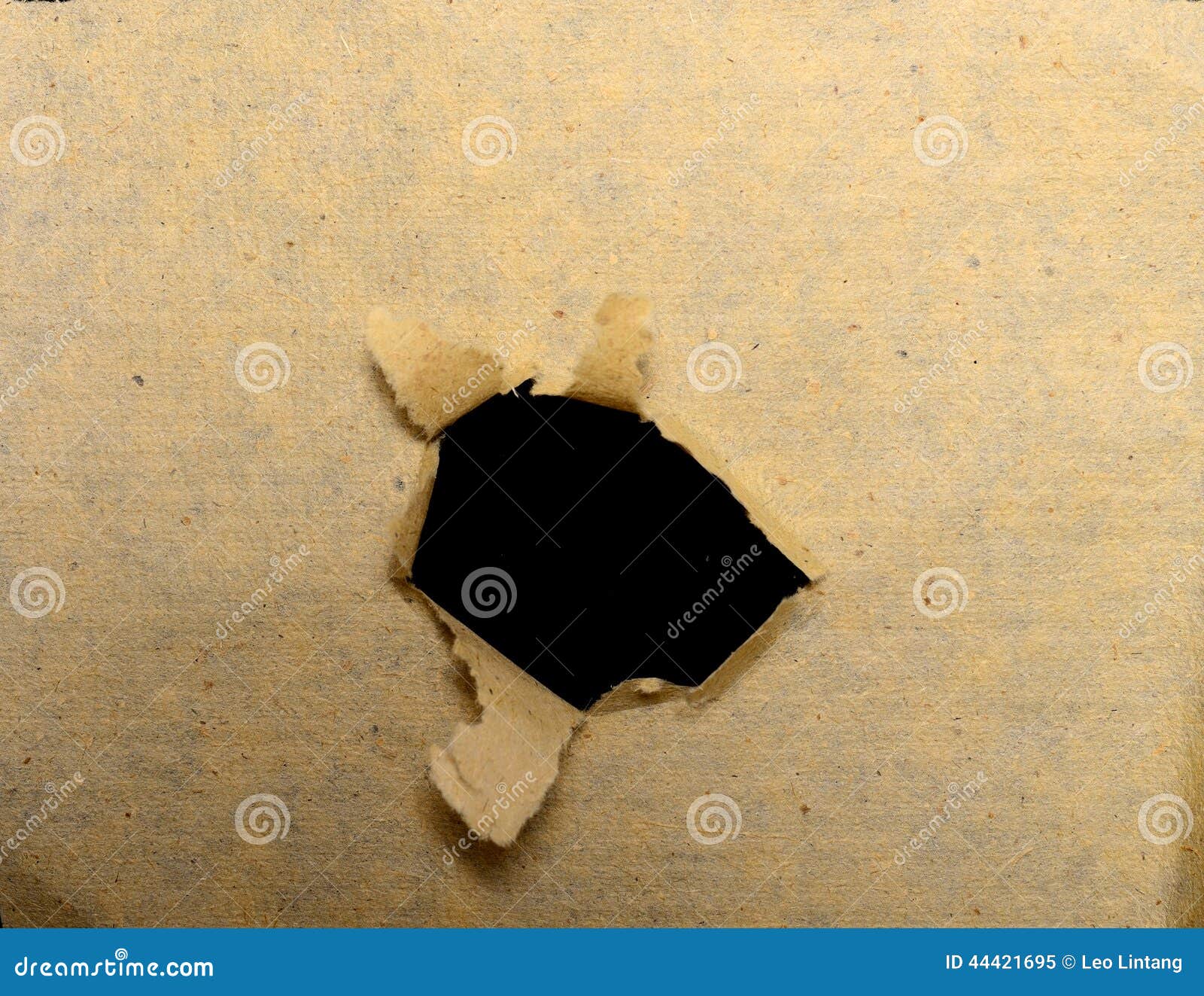Torn Paper with Copyspace Inside Stock Image - Image of crumpled ...