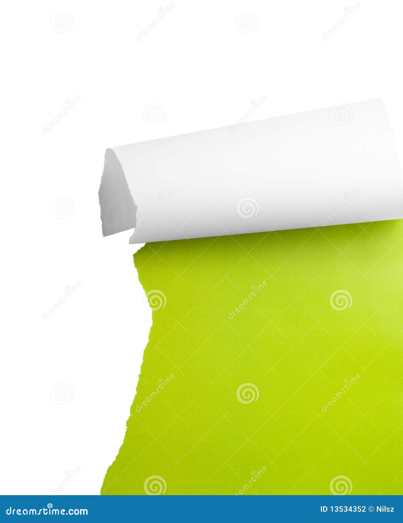 Torn paper corner stock photo. Image of damaged, grunge - 13534352