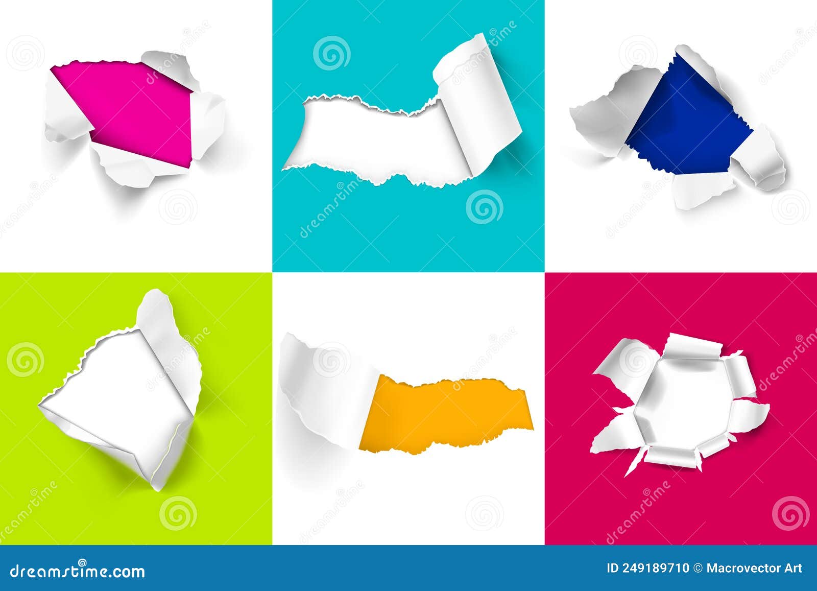 Torn Paper Design Concept stock vector. Illustration of document ...