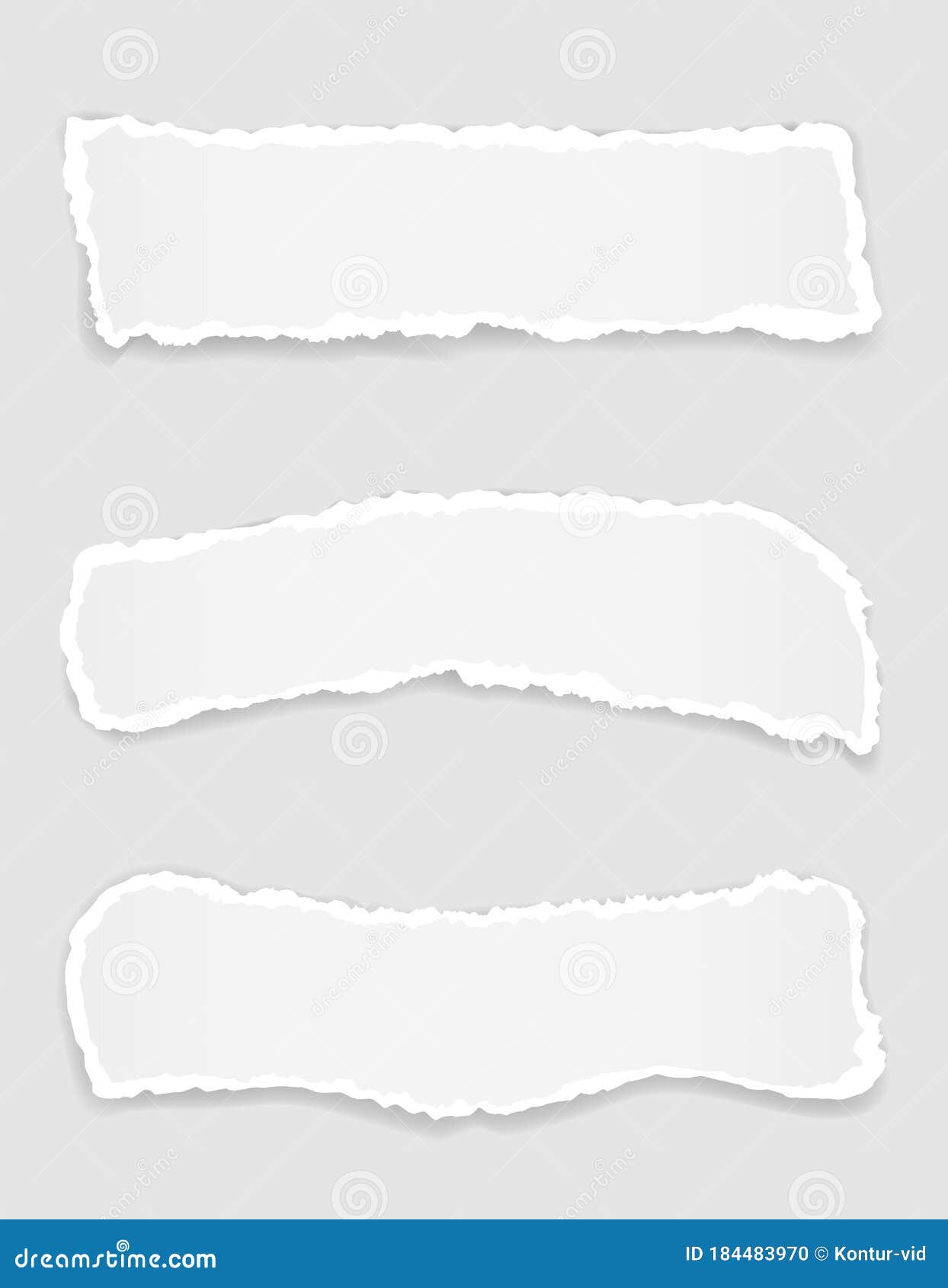 Torn Paper Edge for Design with Transparent Space Template Vector ...