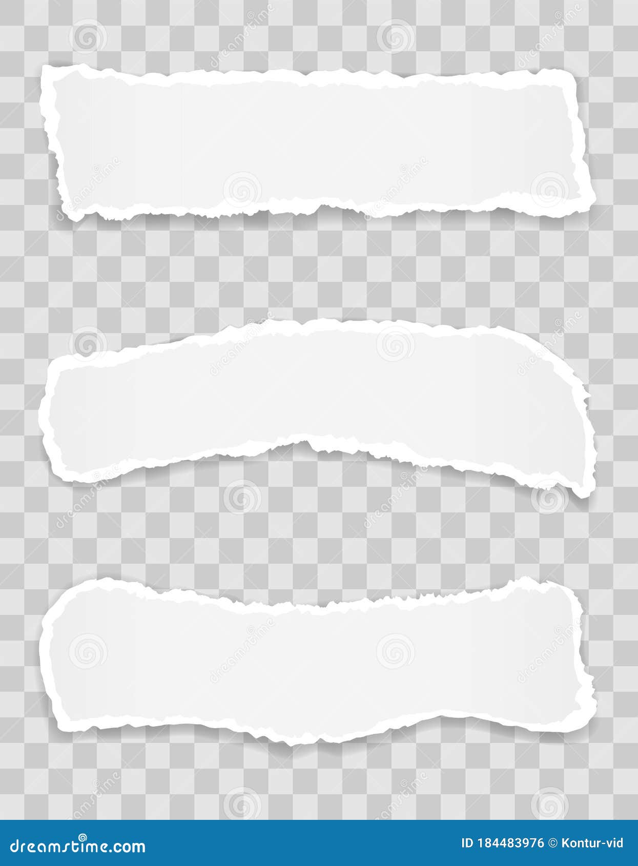 Torn Paper Edge for Design with Transparent Space Template Vector ...