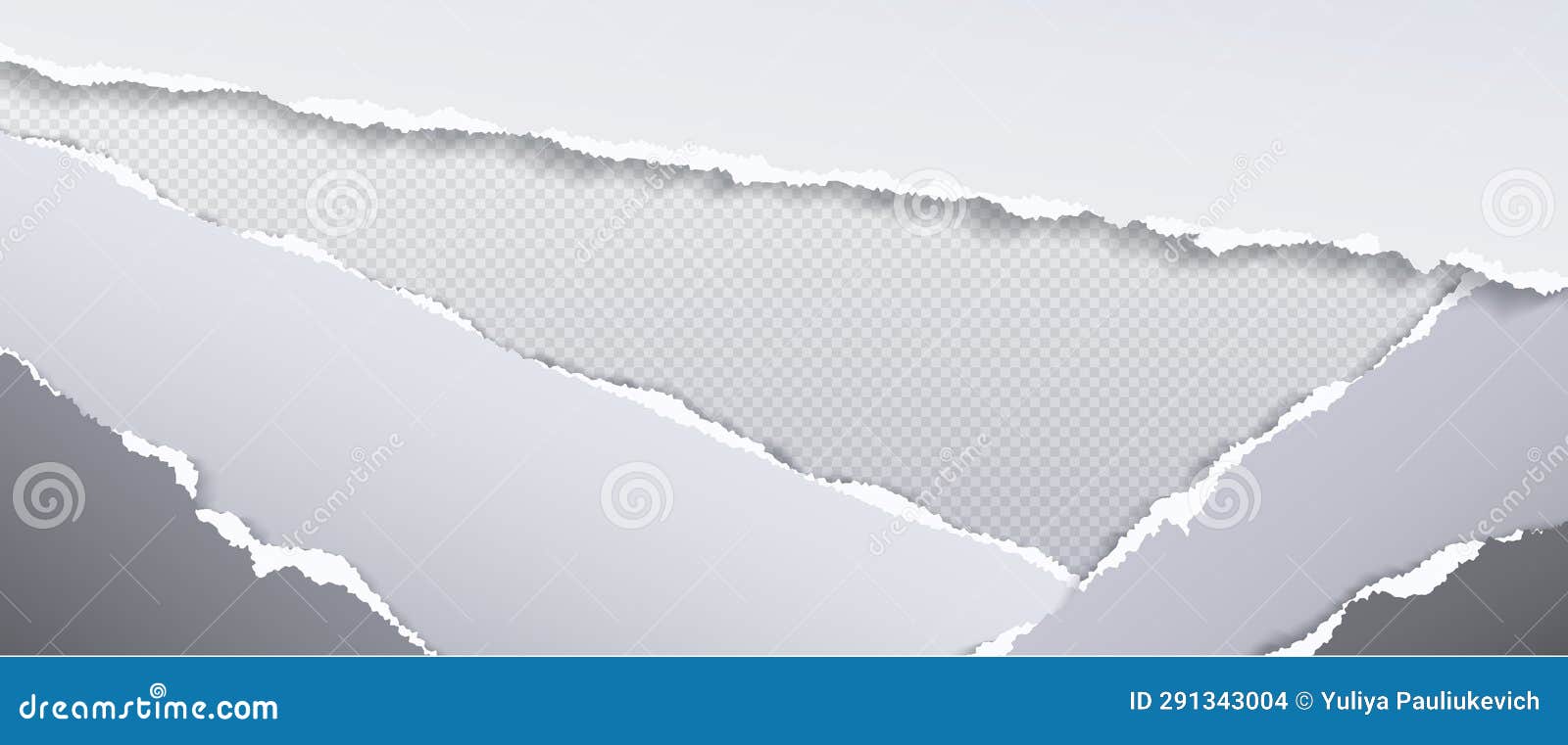 Torn Paper Edge Texture Background, Rip Border Stock Vector ...