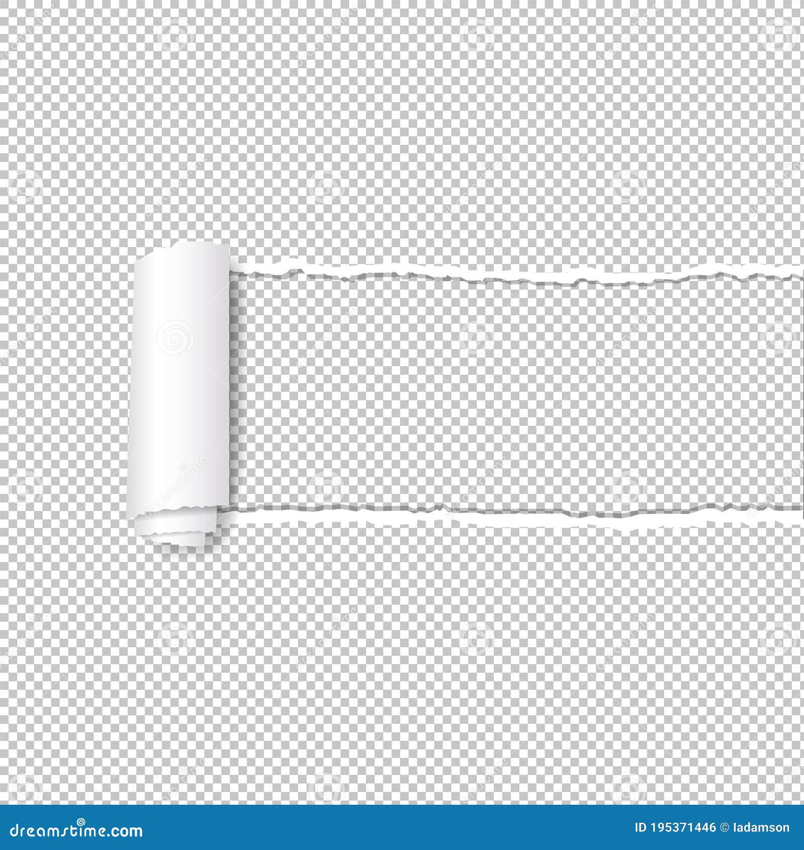 Torn Paper Edge Transparent Background Stock Vector - Illustration of ...