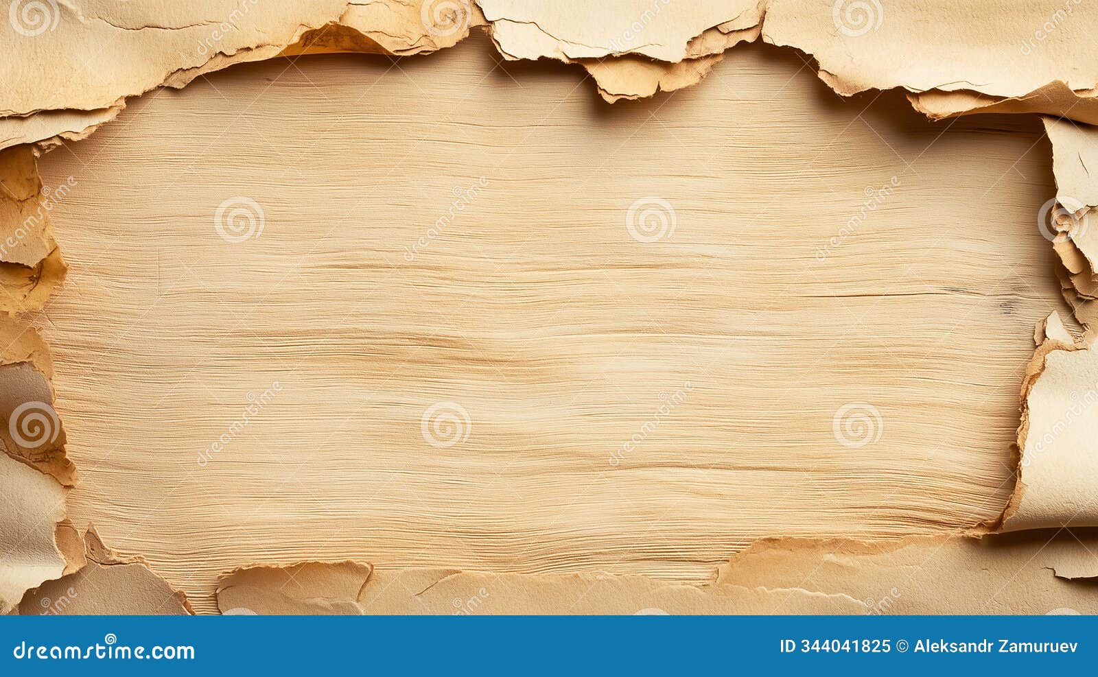 Torn Paper Edges Expose a Smooth Surface, Creating a Warm and Inviting ...