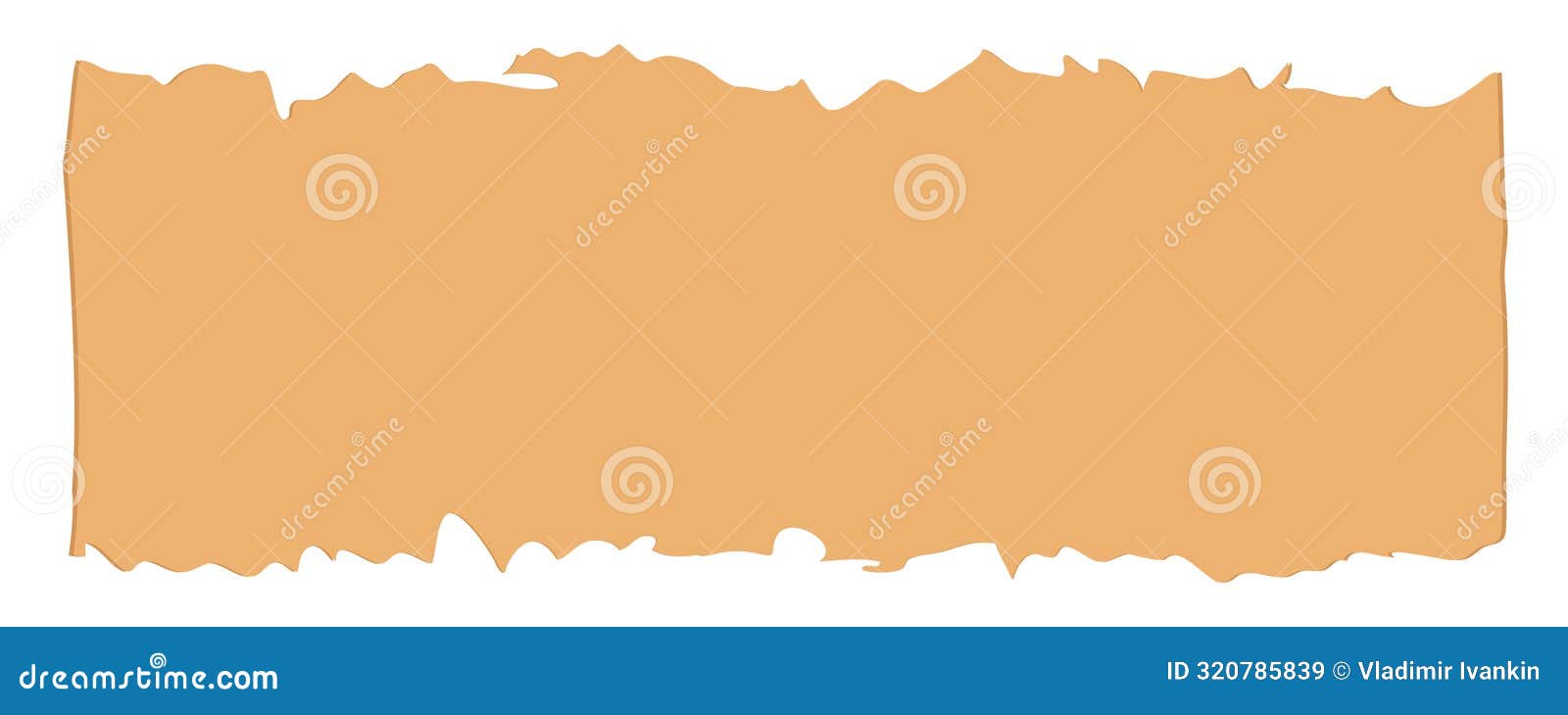 Torn Paper Edges Rectangle Shape Stock Vector - Illustration of graphic ...