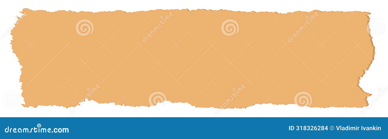 Torn Paper Edges Rectangle Shape Stock Vector - Illustration of torn ...